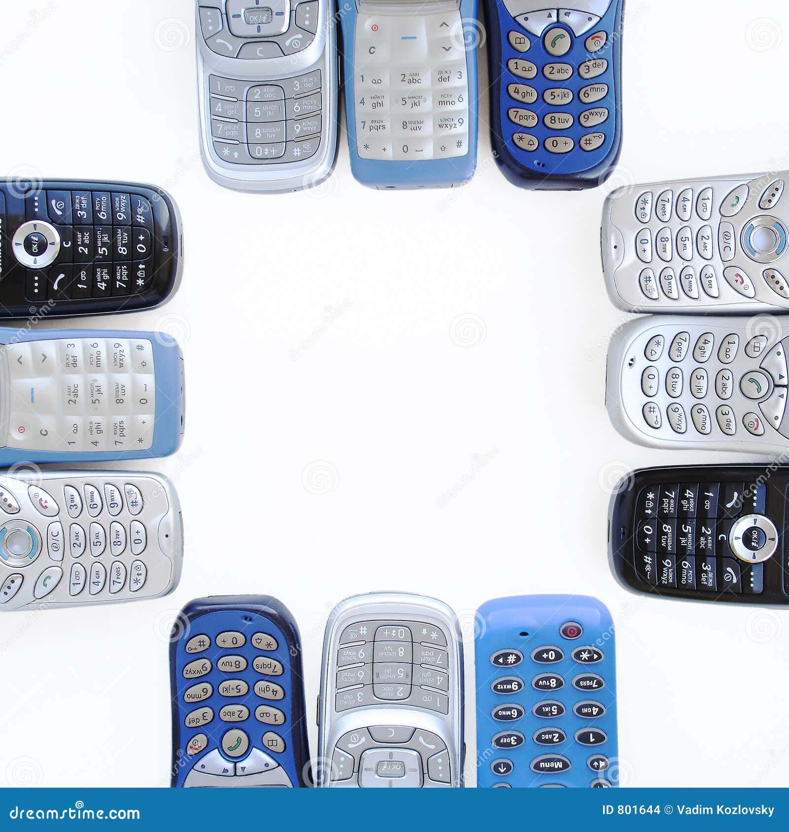 Mobile phones stock photo. Image of communication, keys - 801644