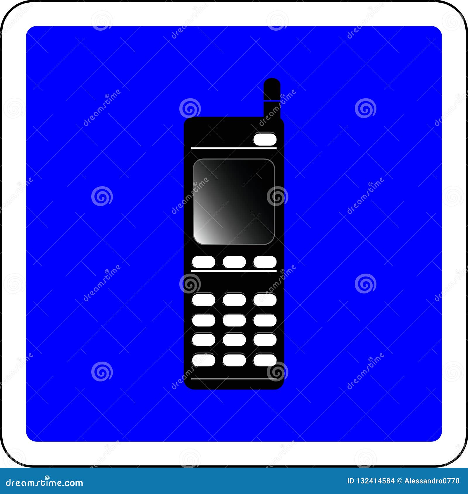 Mobile phones allowed sign stock illustration. Illustration of concept ...