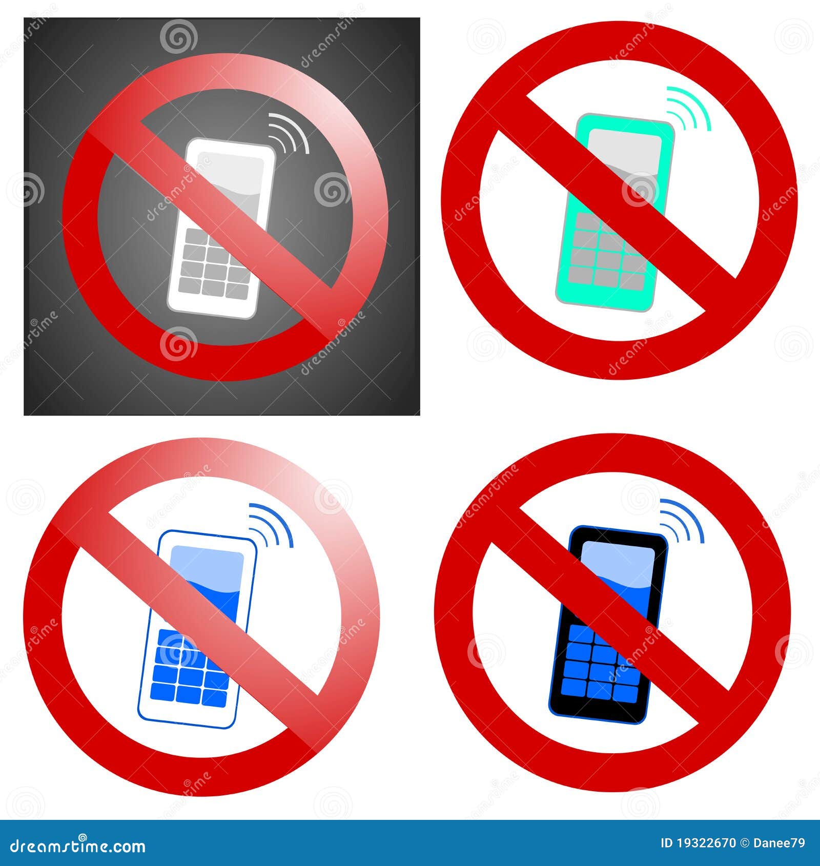 Mobile phones prohibited stock photo. Illustration of talk - 19322670