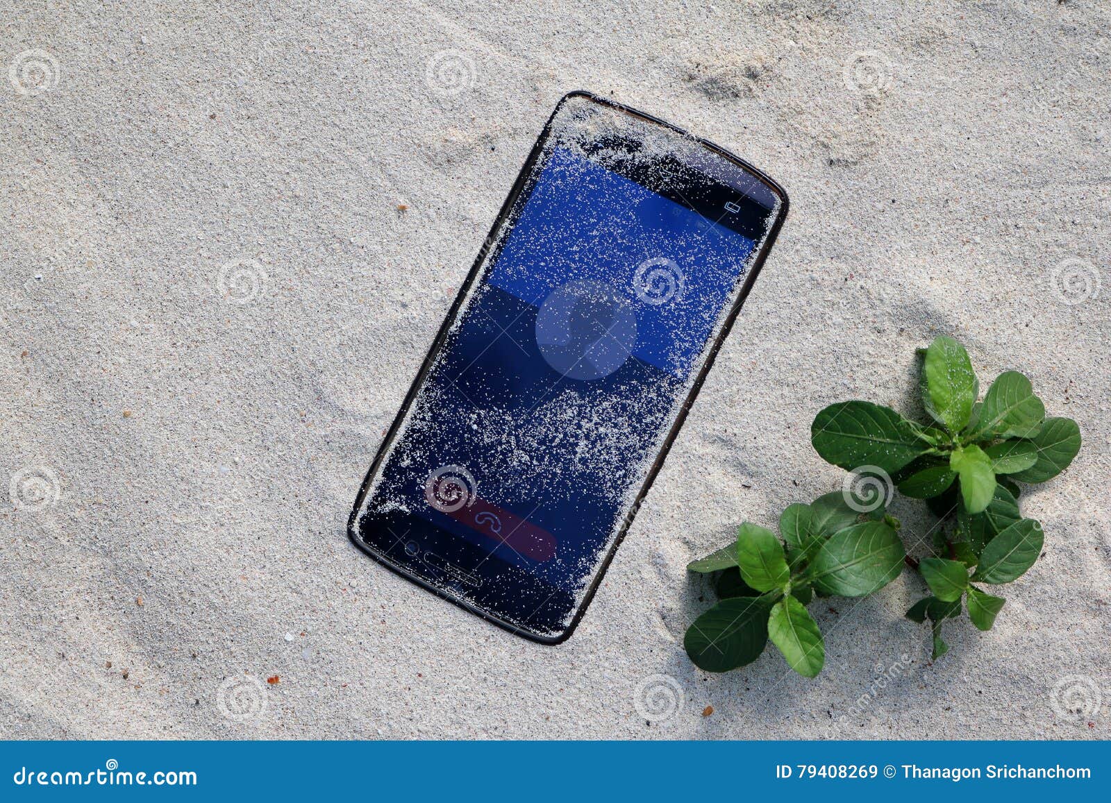 Mobile phones in the sand. stock image. Image of repair - 79408269