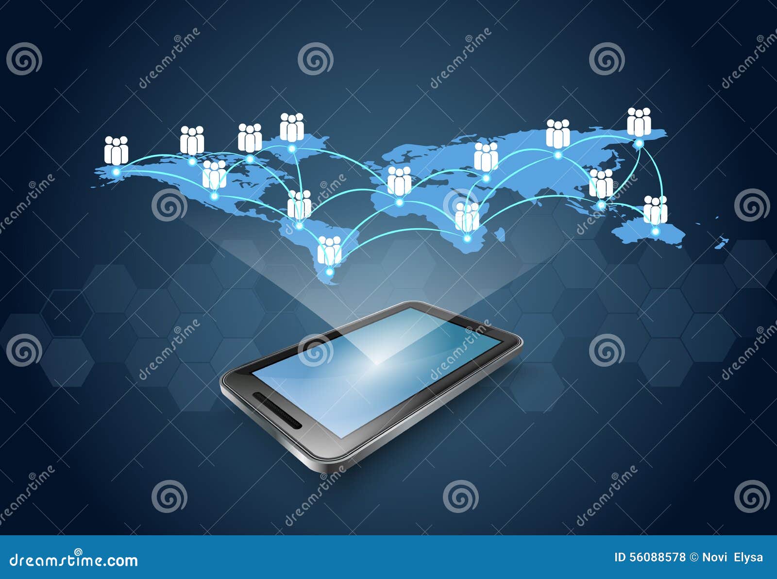 Mobile Phones Technology Business Concept Stock Vector - Illustration ...