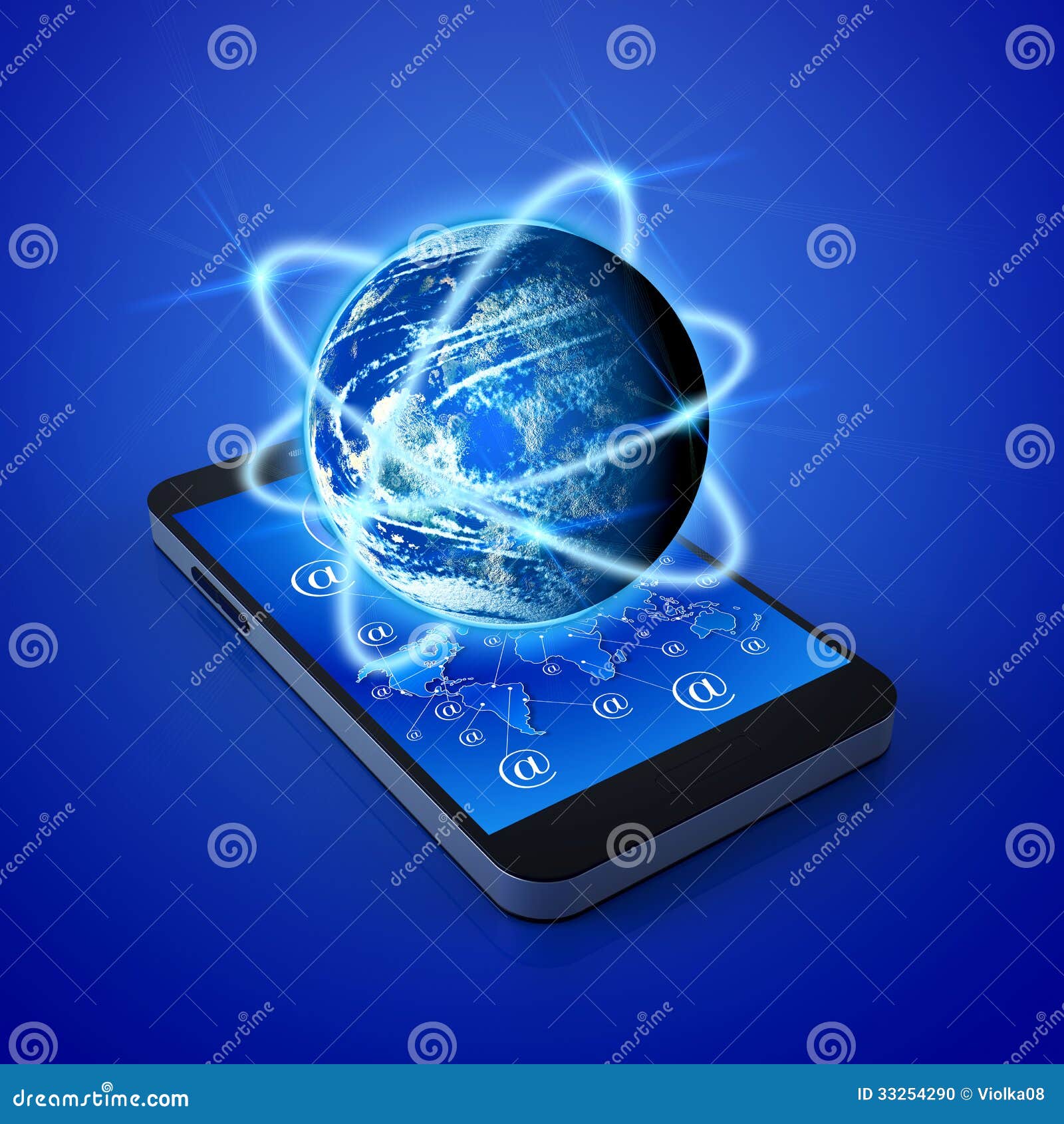 Mobile phones technology stock illustration. Illustration of digital ...