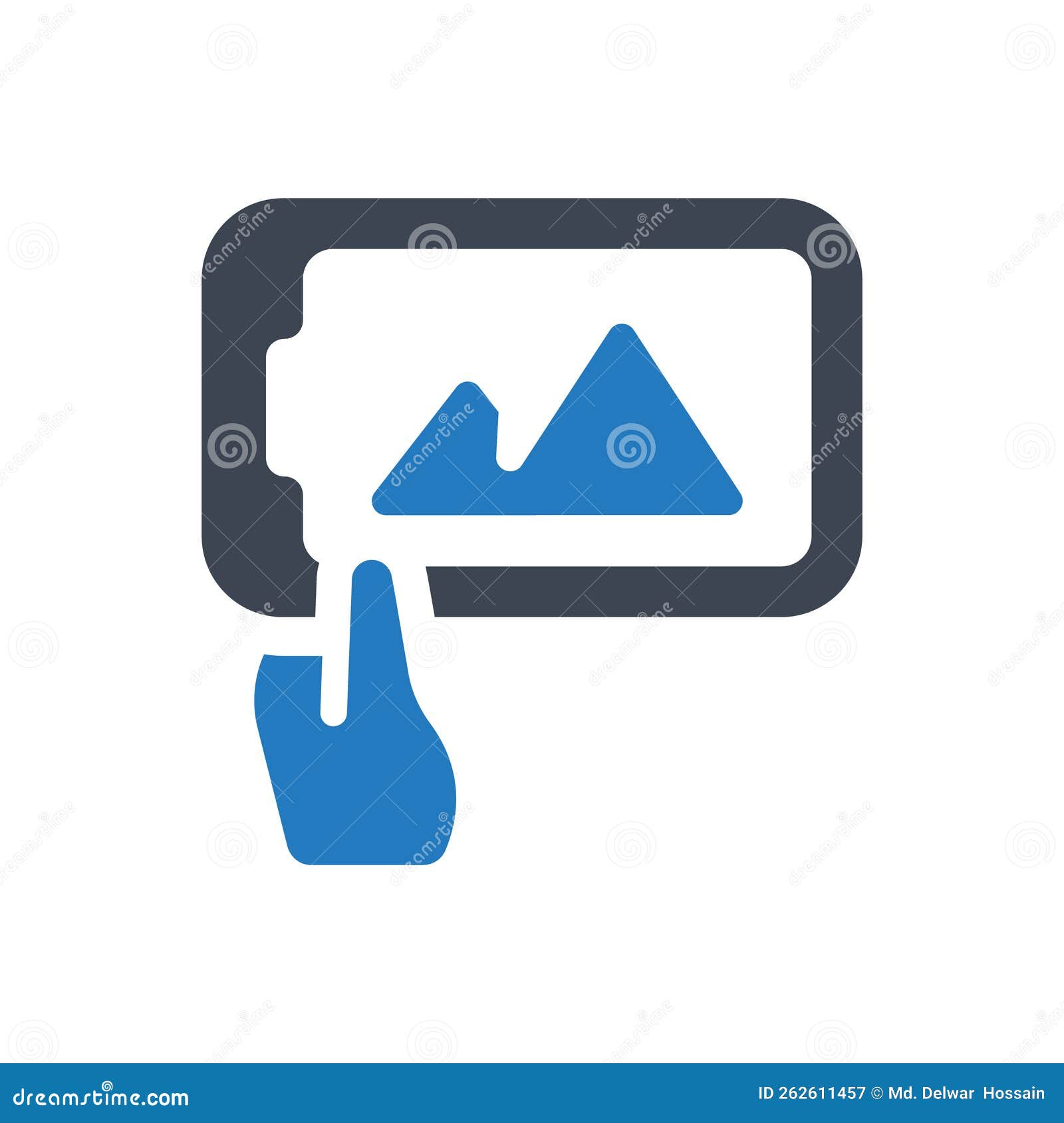 Mobile photo capture icon stock vector. Illustration of symbol - 262611457