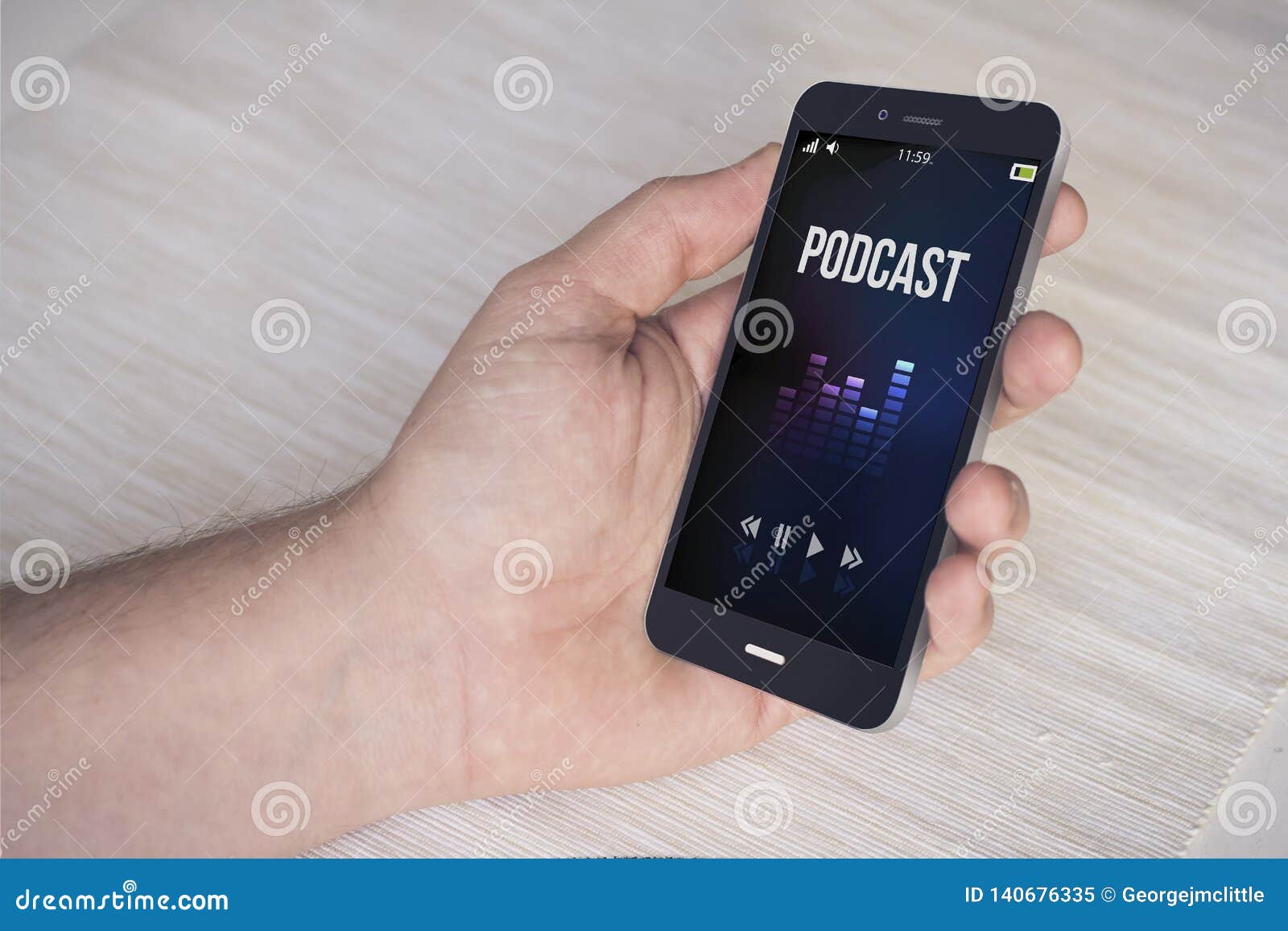 Mobile podcast stock image. Image of radio, wifi, listening - 140676335