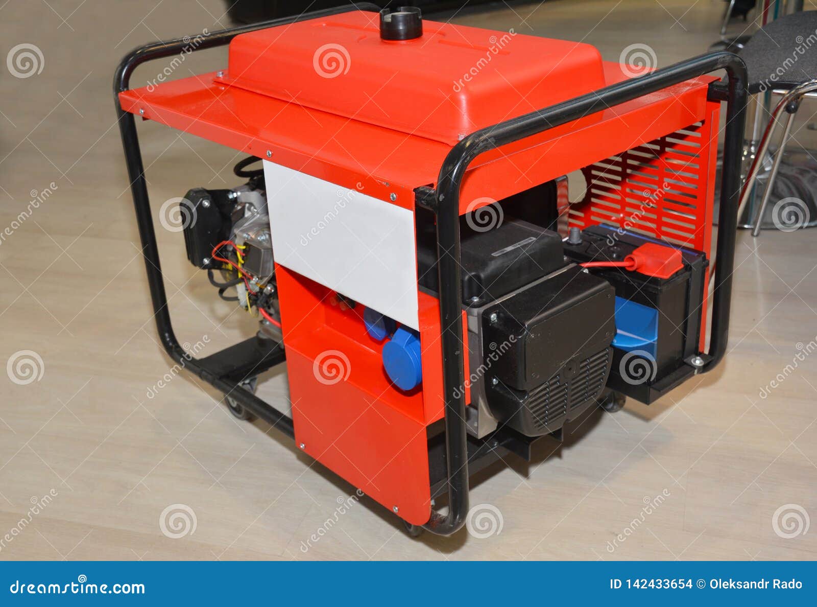 Mobile Power Backup Generator. Portable Generator for Home Stock Photo ...