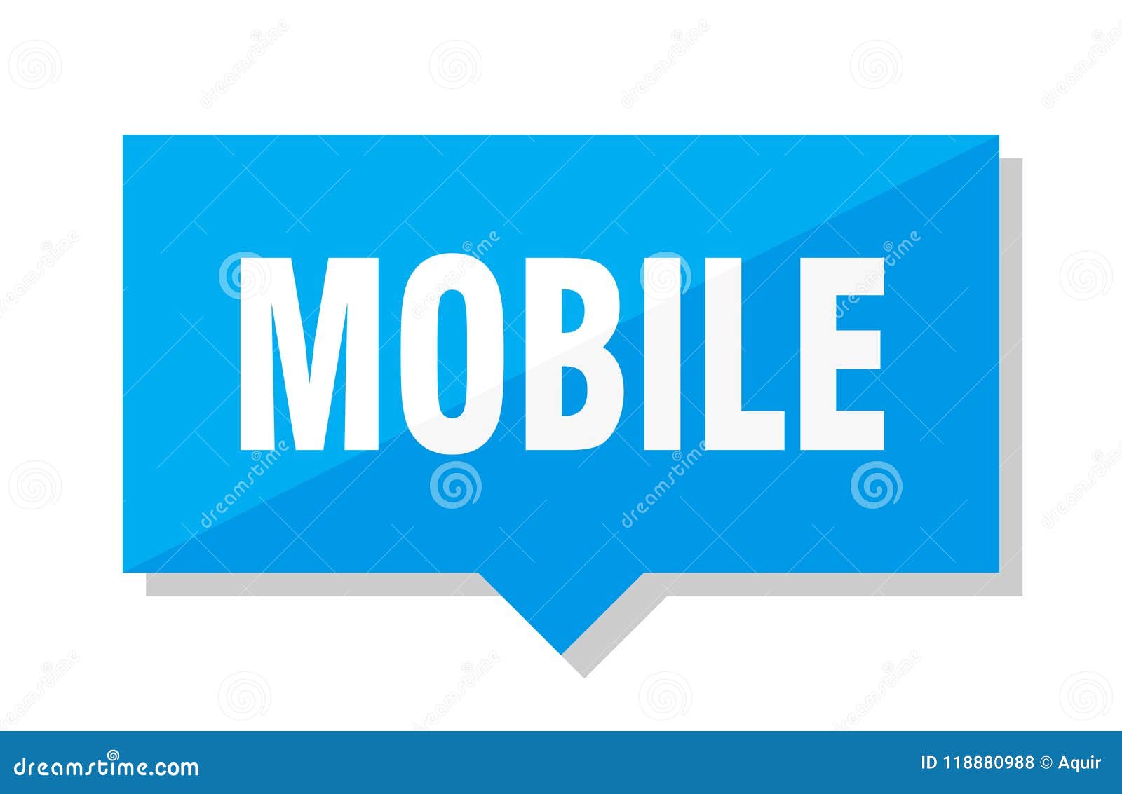 Mobile price tag stock vector. Illustration of mark - 118880988