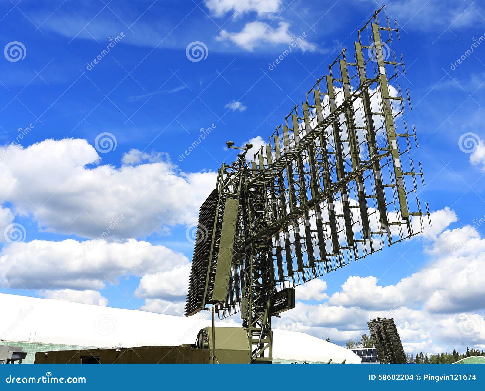 Mobile Radar Station or Airspace Control Stock Photo - Image of control ...