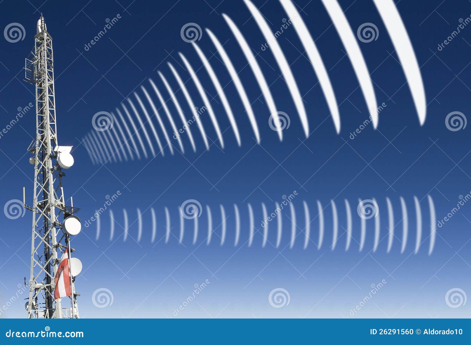 Mobile radio radiation stock photo. Image of emission - 26291560
