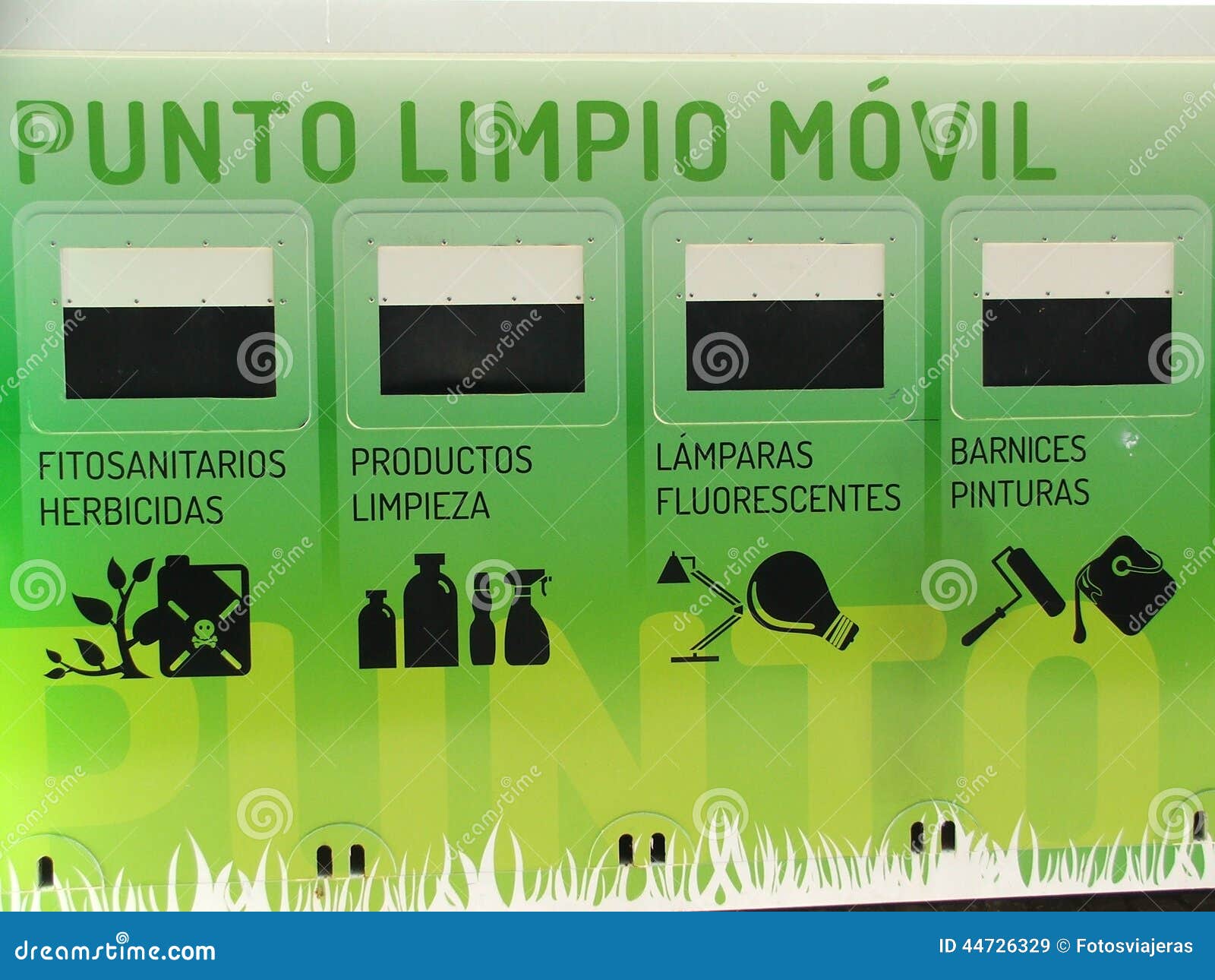 Mobile recycling point stock image. Image of environmental - 44726329