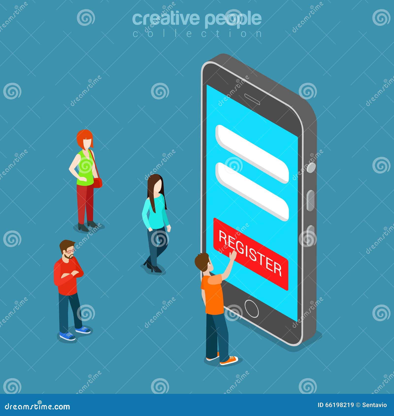 Mobile Registration App Login Password Flat Isometric Vector 3d Stock ... Mobile Registration App Login Password Flat Isometric Vector 3d Stock ...