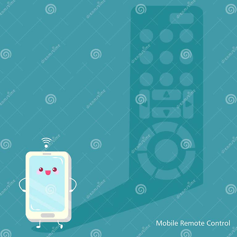 Mobile remote control stock vector. Illustration of keyboard - 113111788