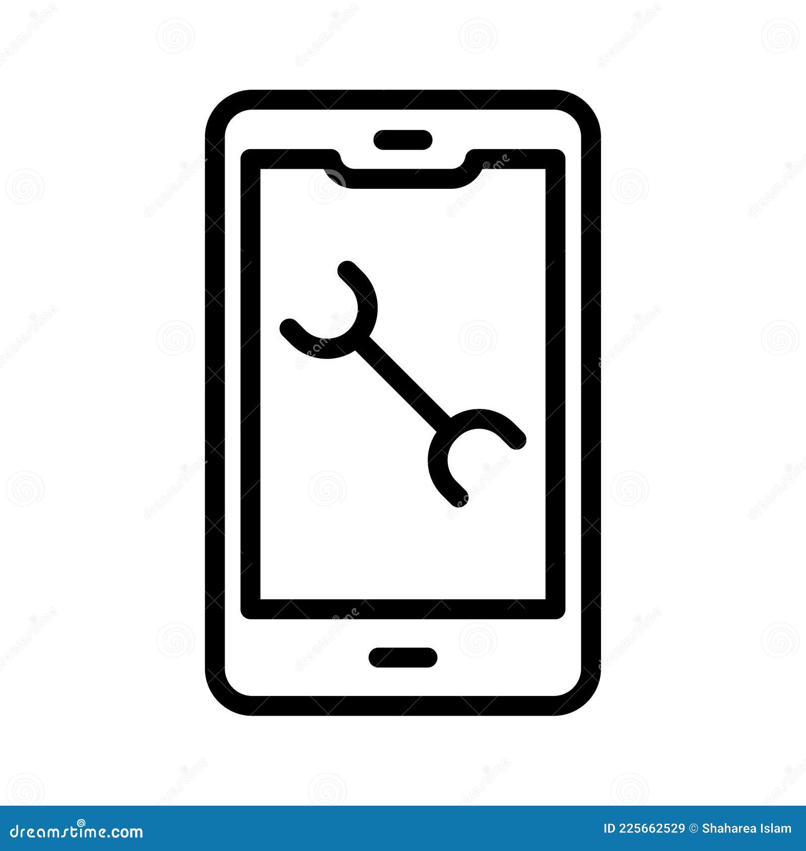 Mobile Repair icon stock vector. Illustration of smart - 225662529