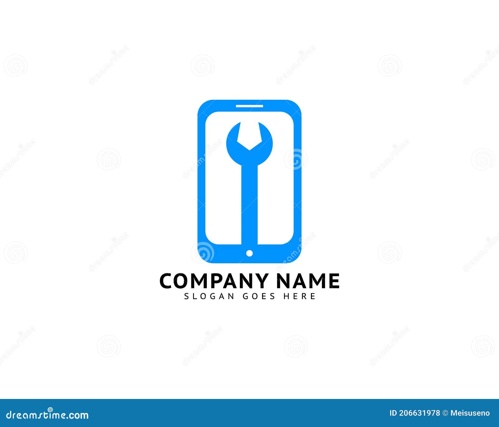 Mobile Repair Logo Design Template Stock Vector - Illustration of ...