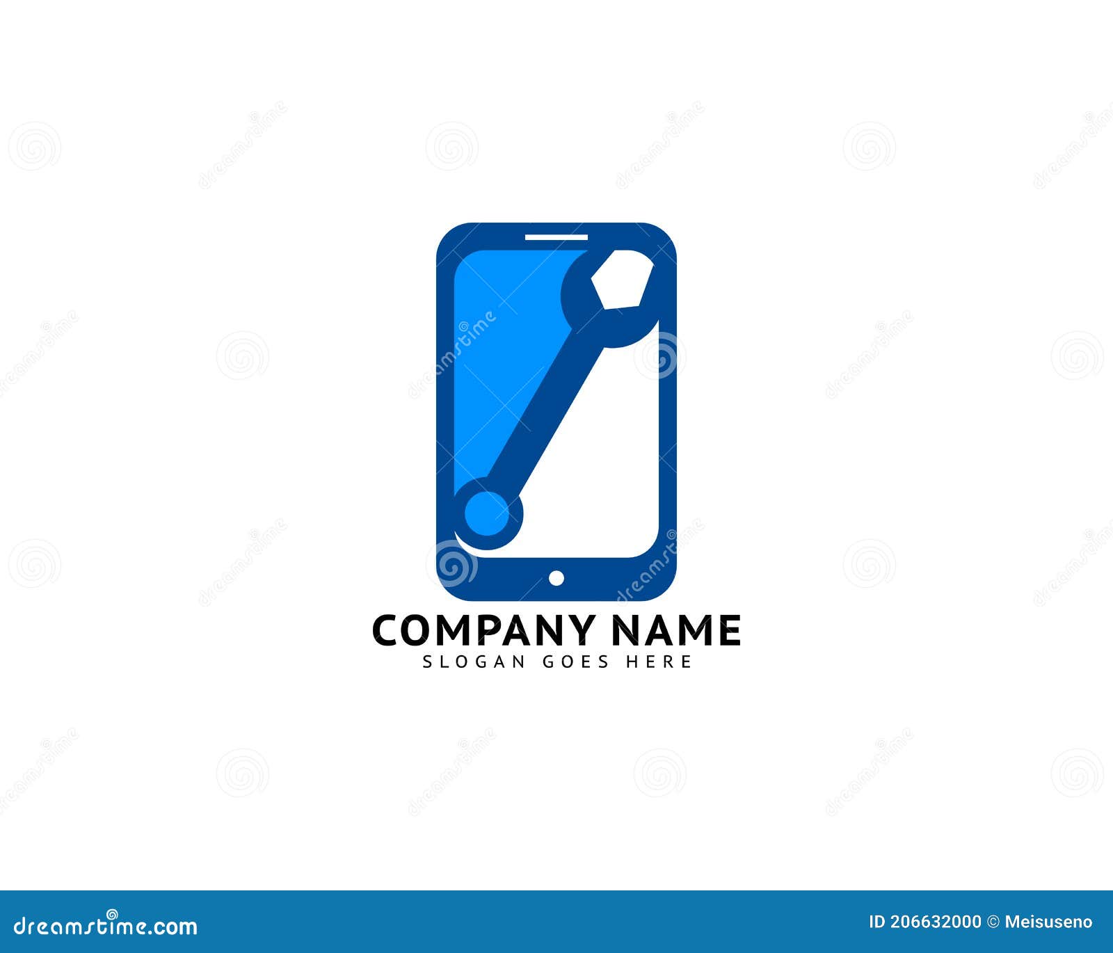 Mobile Repair Logo Design Template Stock Vector - Illustration of gear ...