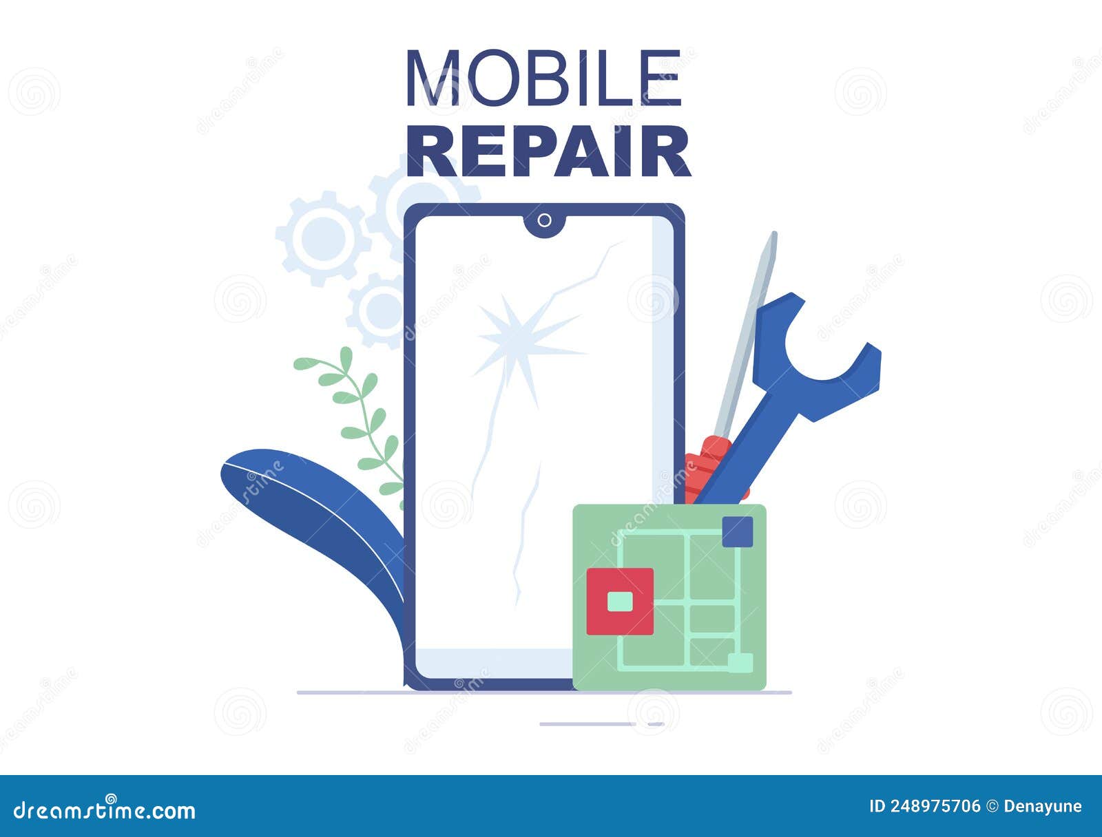 Mobile Repair of a Telephone or Smartphone Electronics Service with ...