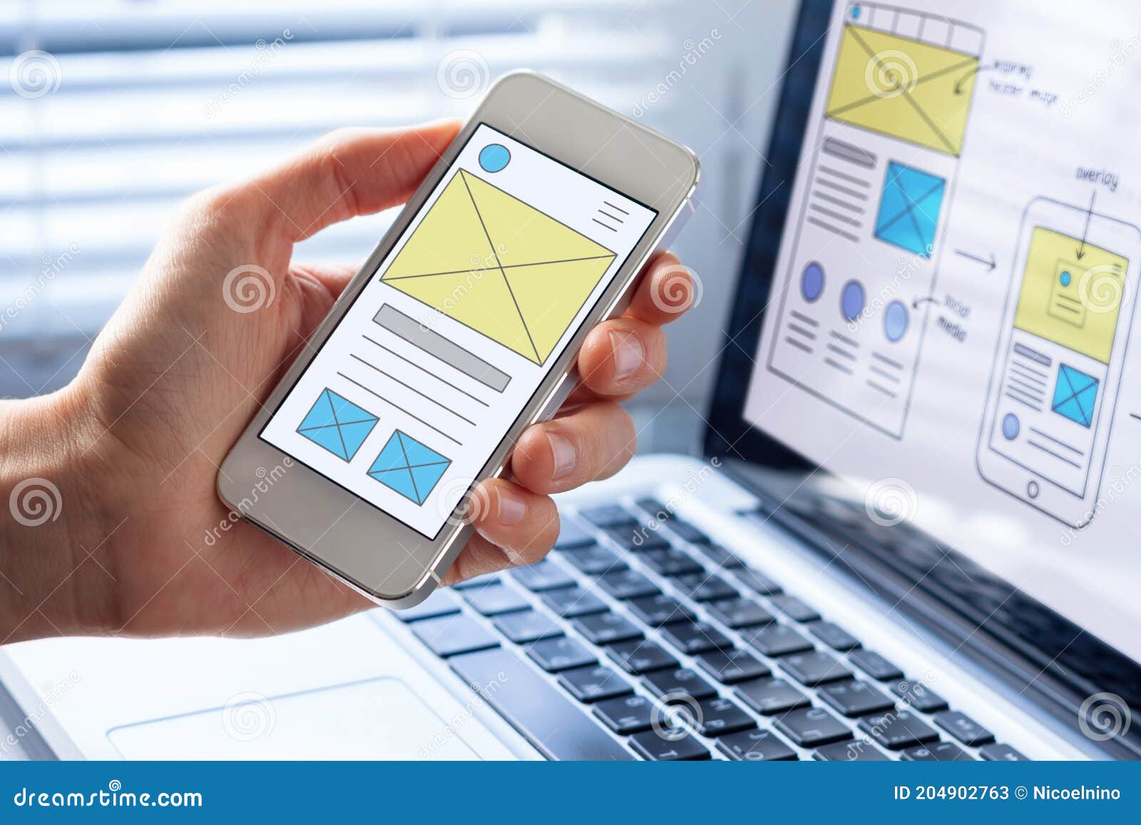 Mobile Responsive Website Development, Wireframe Design Preview on ...