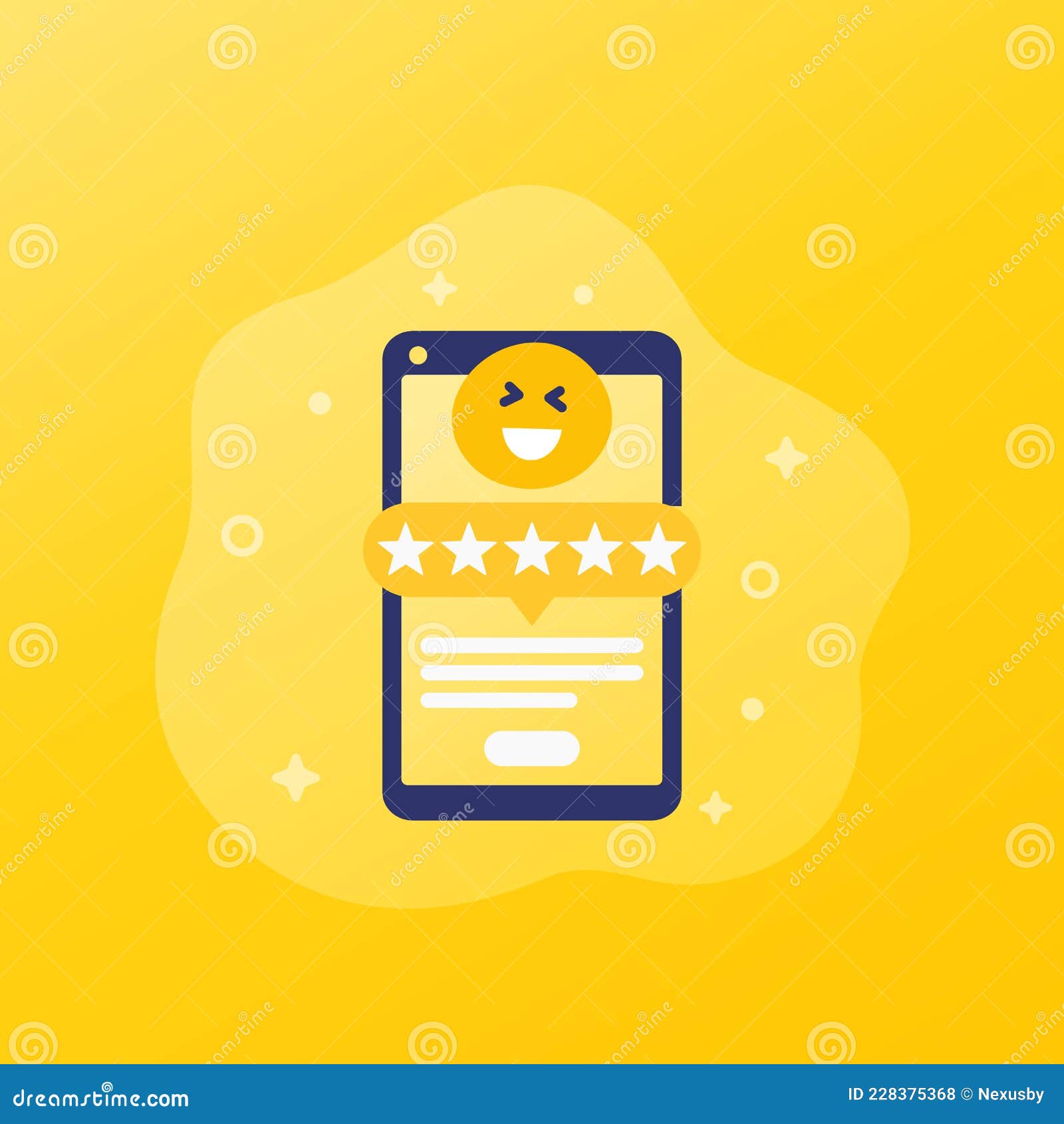 Mobile Review, Feedback Vector Icon Stock Vector - Illustration of ...