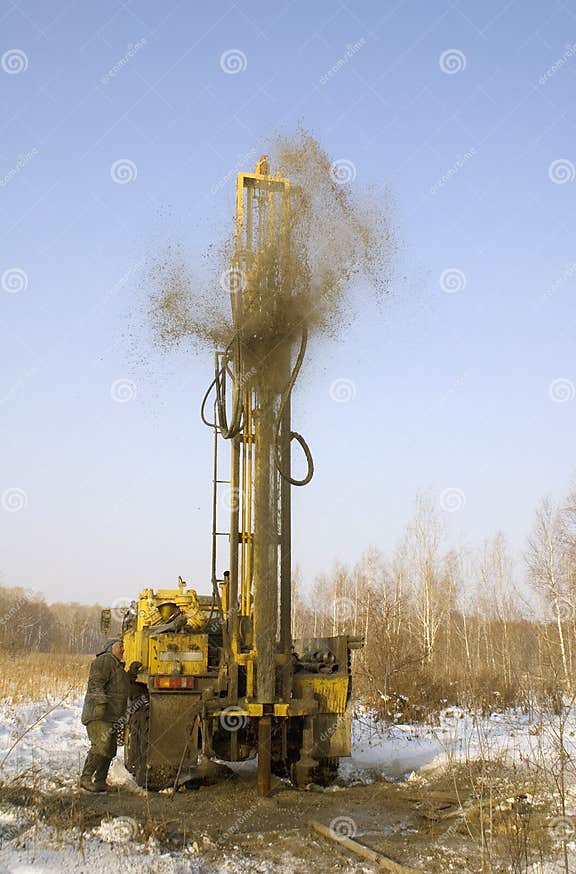 Mobile rig stock photo. Image of technology, mining, geologist - 8434196