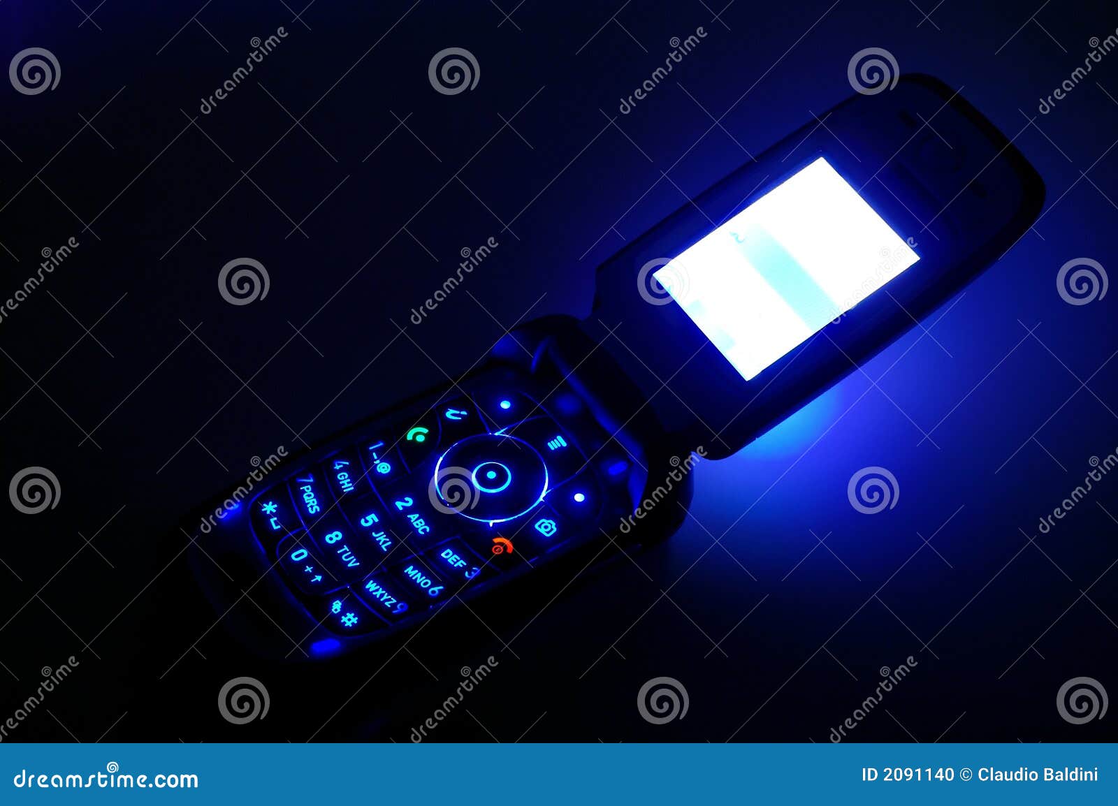Mobile ringing in the dark stock photo. Image of wireless - 2091140