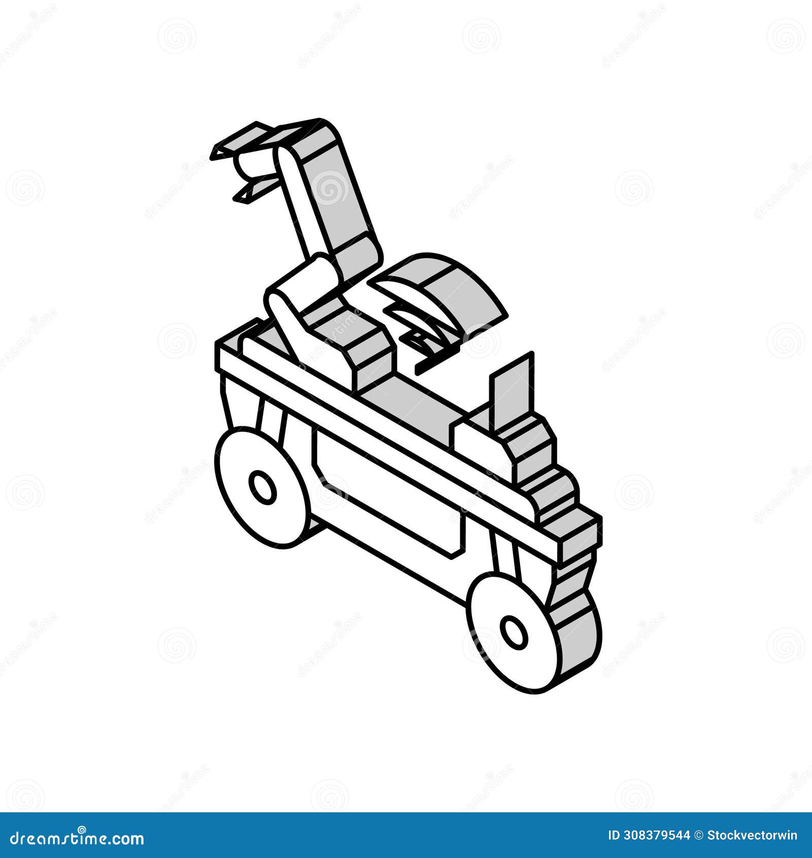 Mobile Robot Autonomous Delivery Isometric Icon Vector Illustration ... Mobile Robot Autonomous Delivery Isometric Icon Vector Illustration ...