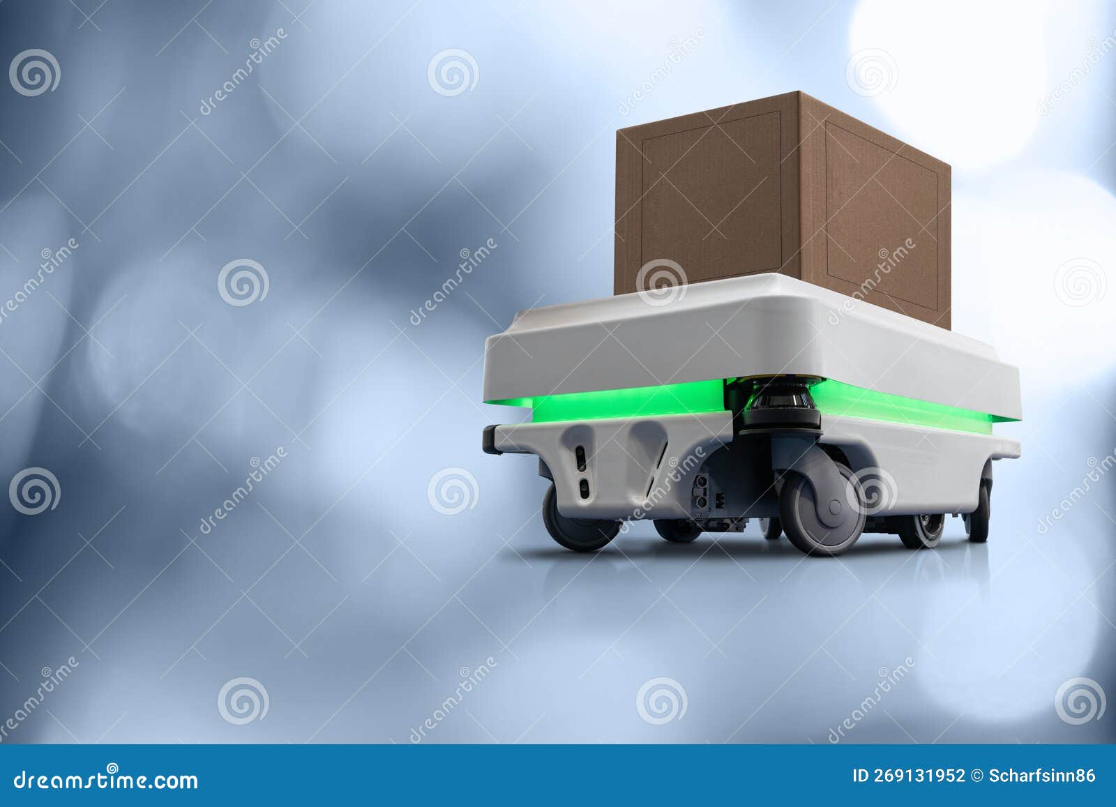 Mobile robot for boxes stock photo. Image of staff, storage - 269131952