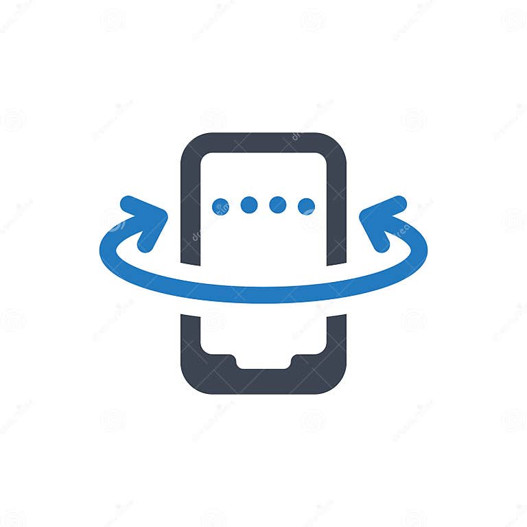 Mobile rotation icon stock vector. Illustration of orientation - 262611536
