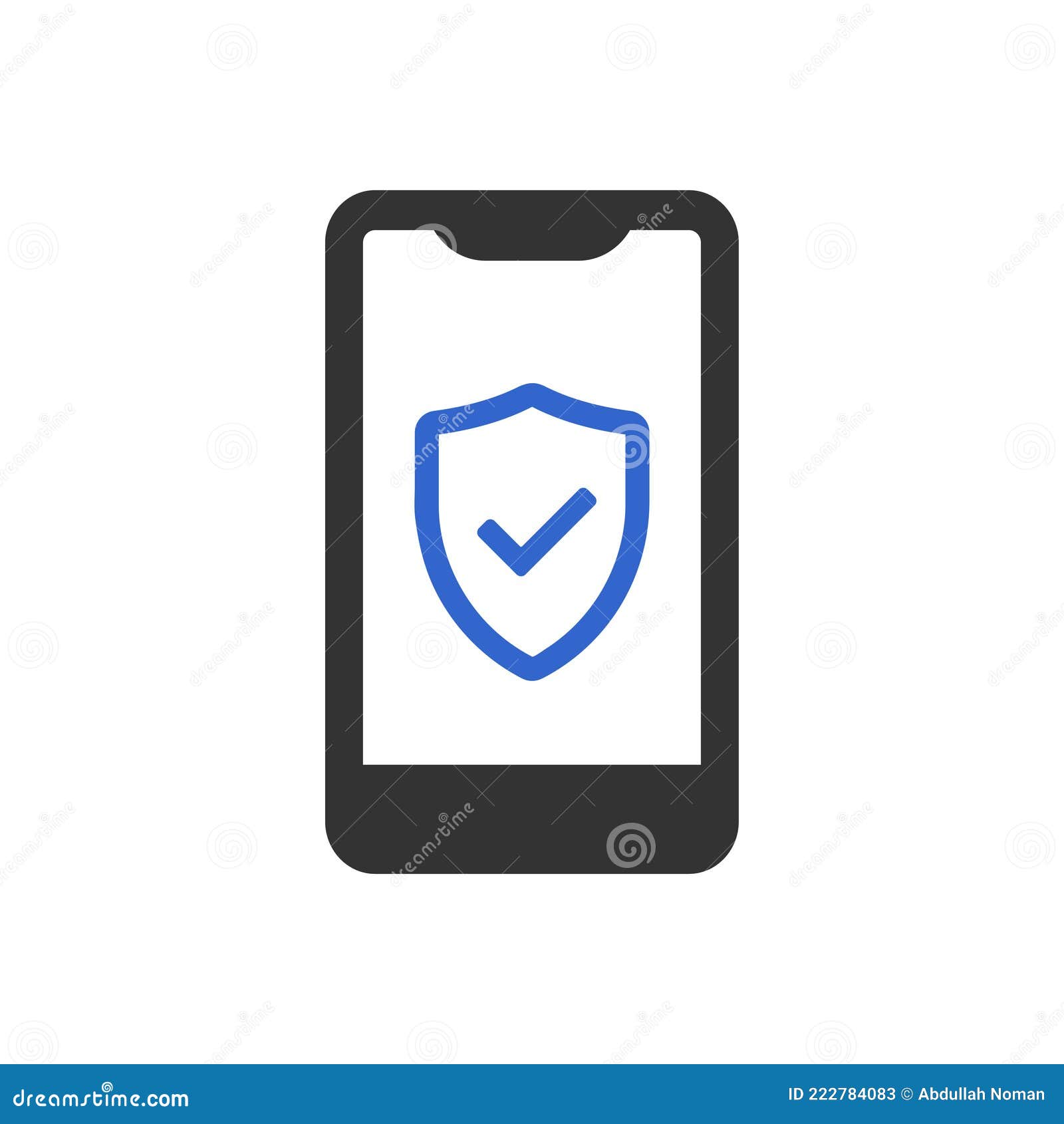 Mobile safety icon design stock vector. Illustration of guard - 222784083
