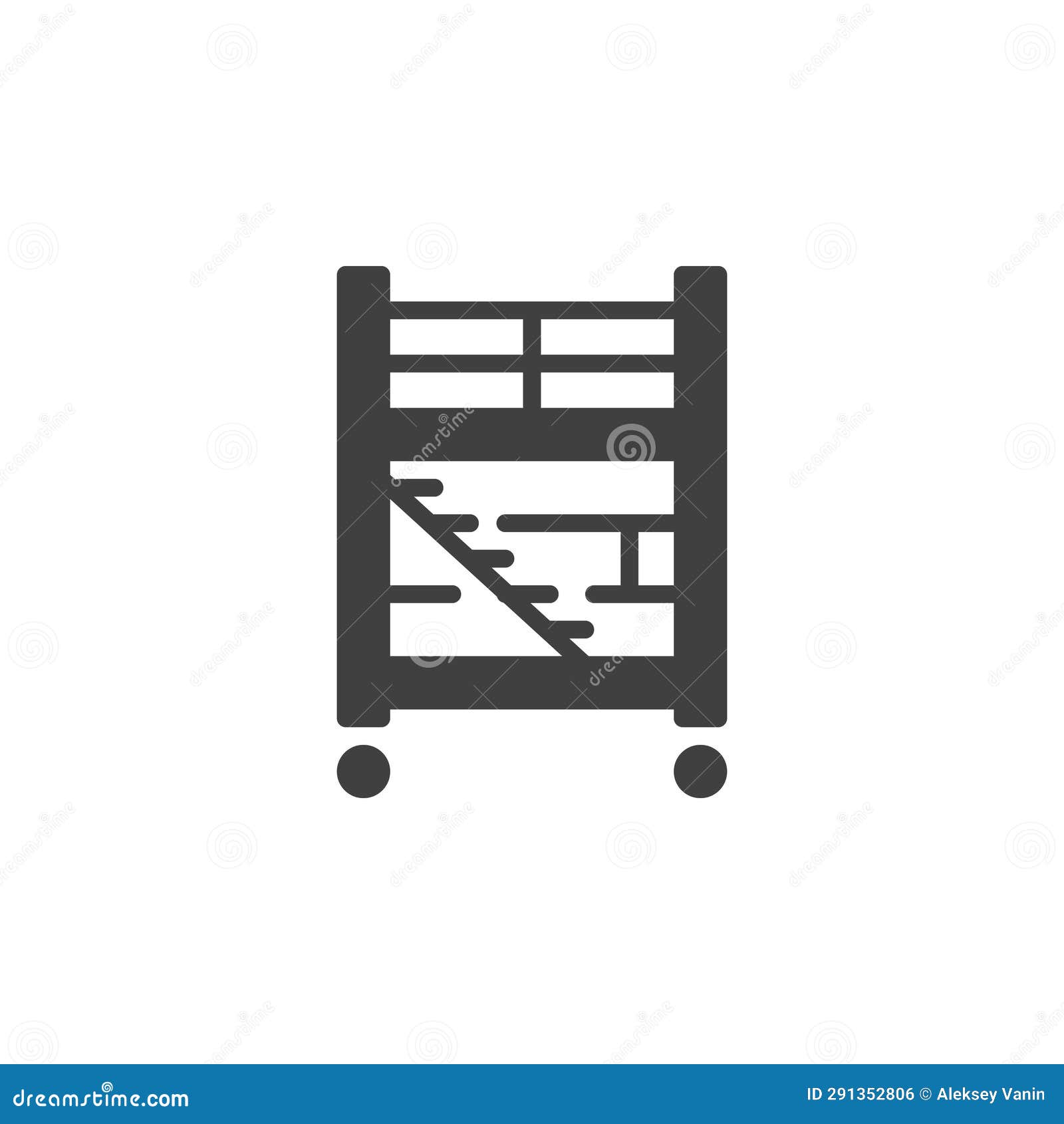 Mobile Scaffolding Vector Icon Stock Vector - Illustration of tool ...