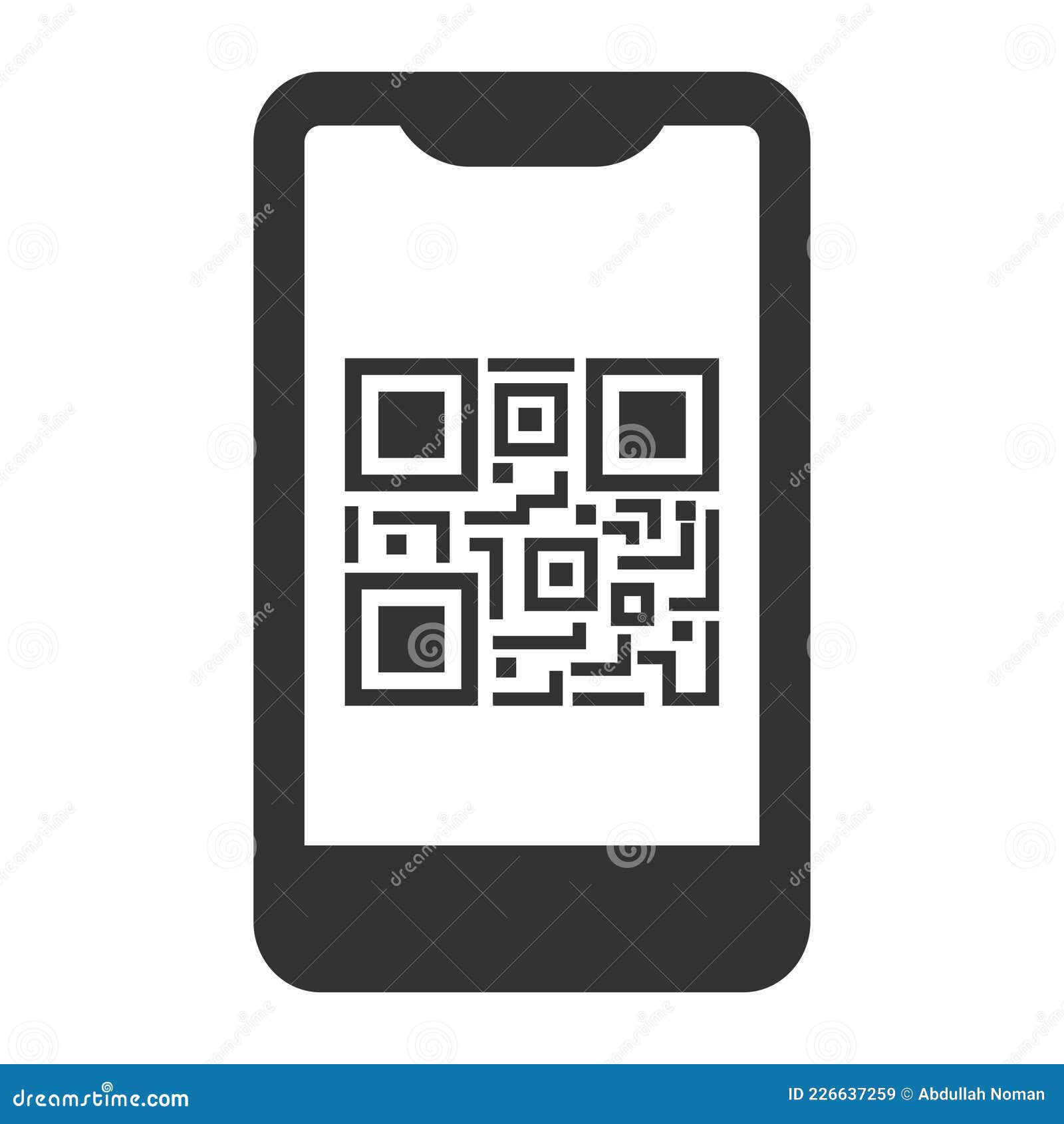 Mobile Scanning Bar Code Icon Stock Vector - Illustration of media ...