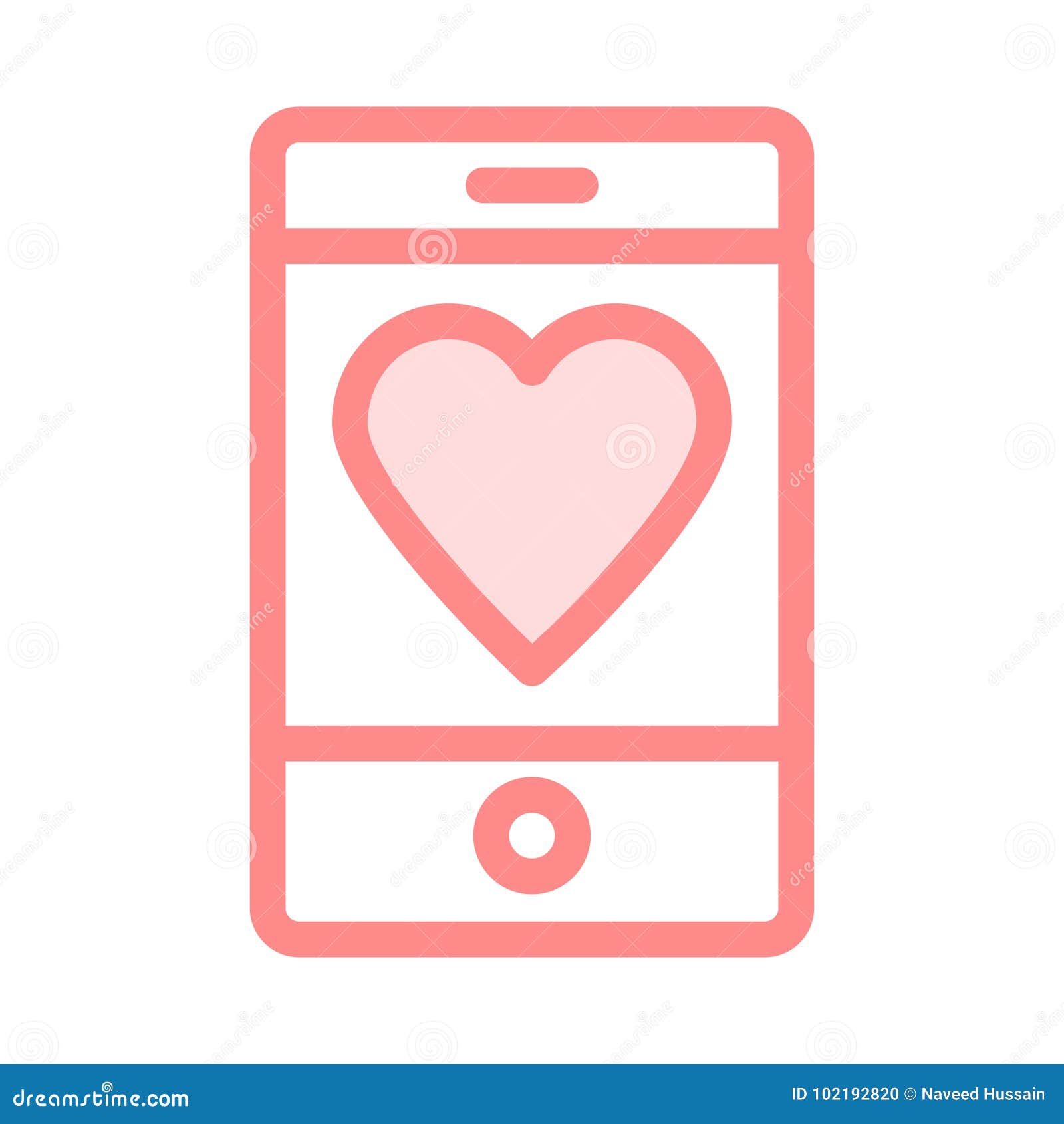 MOBILE SCREEN icon stock vector. Illustration of line - 102192820