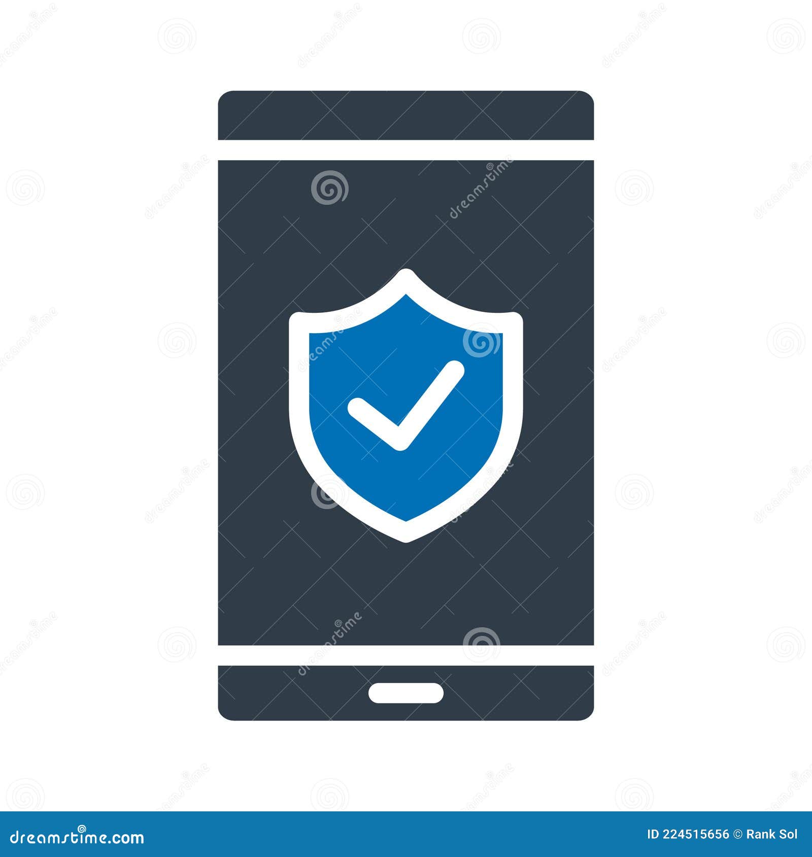 Mobile Security Icon Icon Which Can Easily Modify or Edit Stock Vector ...