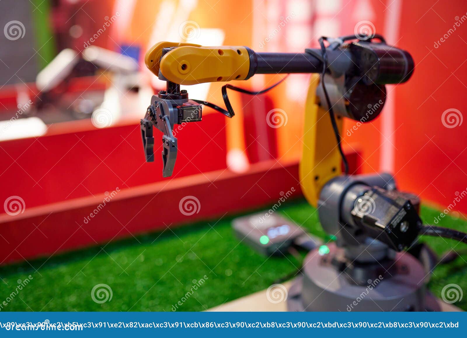 Mobile Self-propelled Robot. Mobile Crawler Robot with Arm Manipulator ...