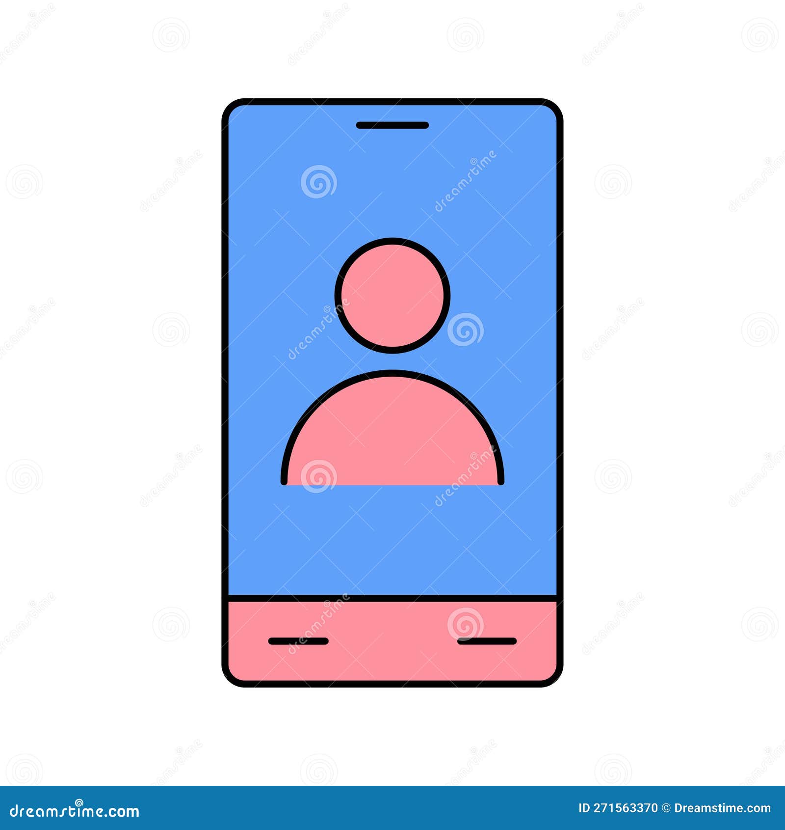Mobile, Selfie, Selfie in Mobile Icon Stock Vector - Illustration of ...
