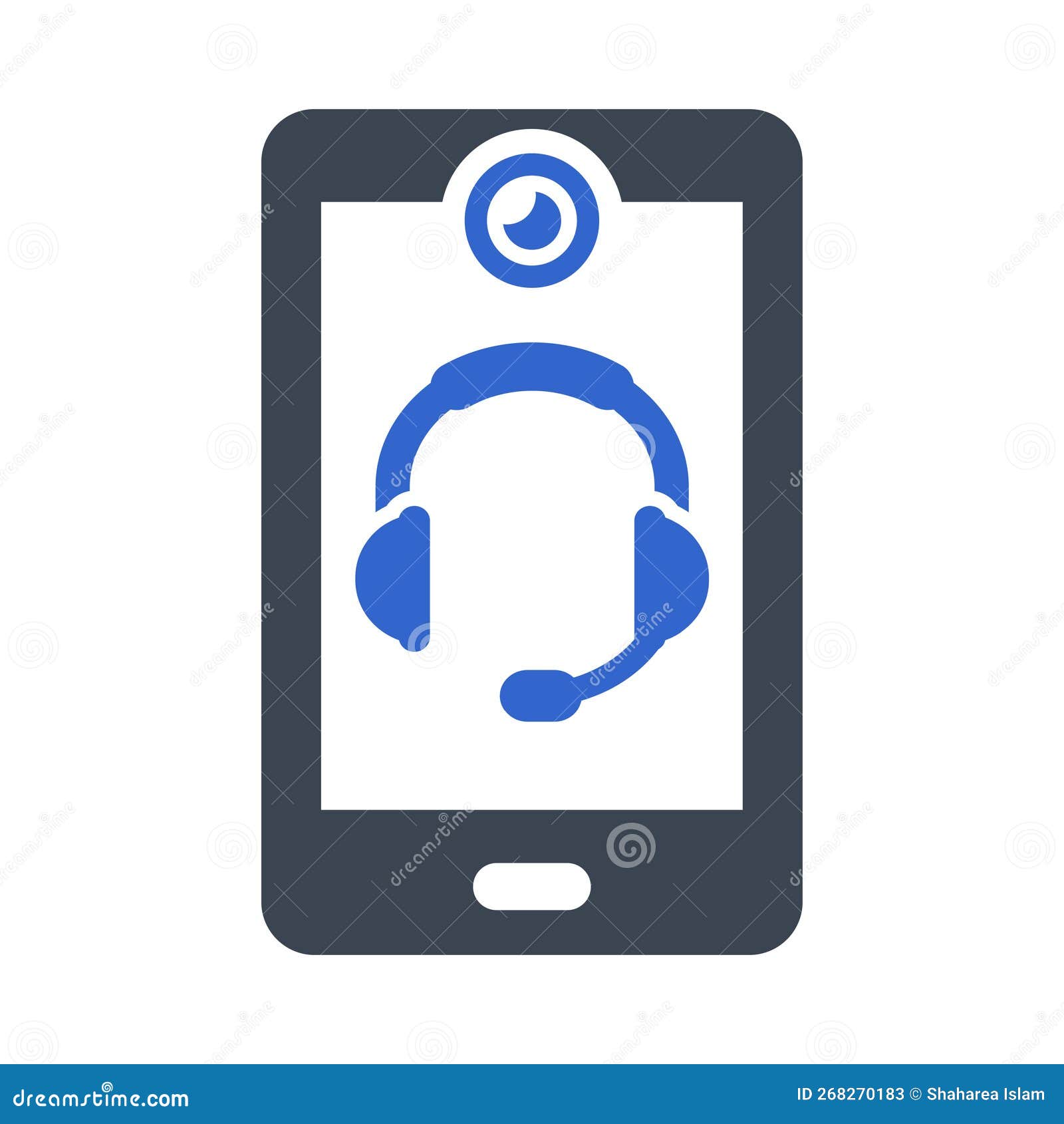 Mobile service icon stock vector. Illustration of service - 268270183