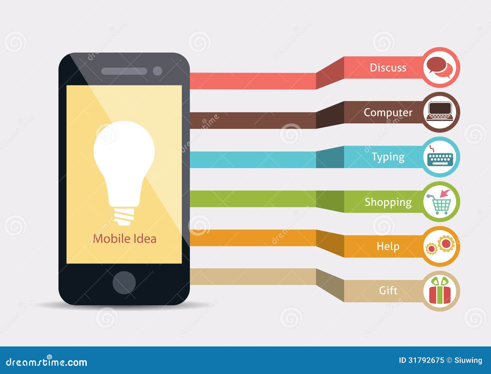 Mobile Service Logo Cartoon Vector | CartoonDealer.com #56988955