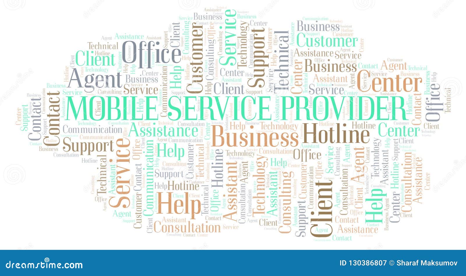 Mobile Service Provider Word Cloud. Stock Illustration - Illustration ...