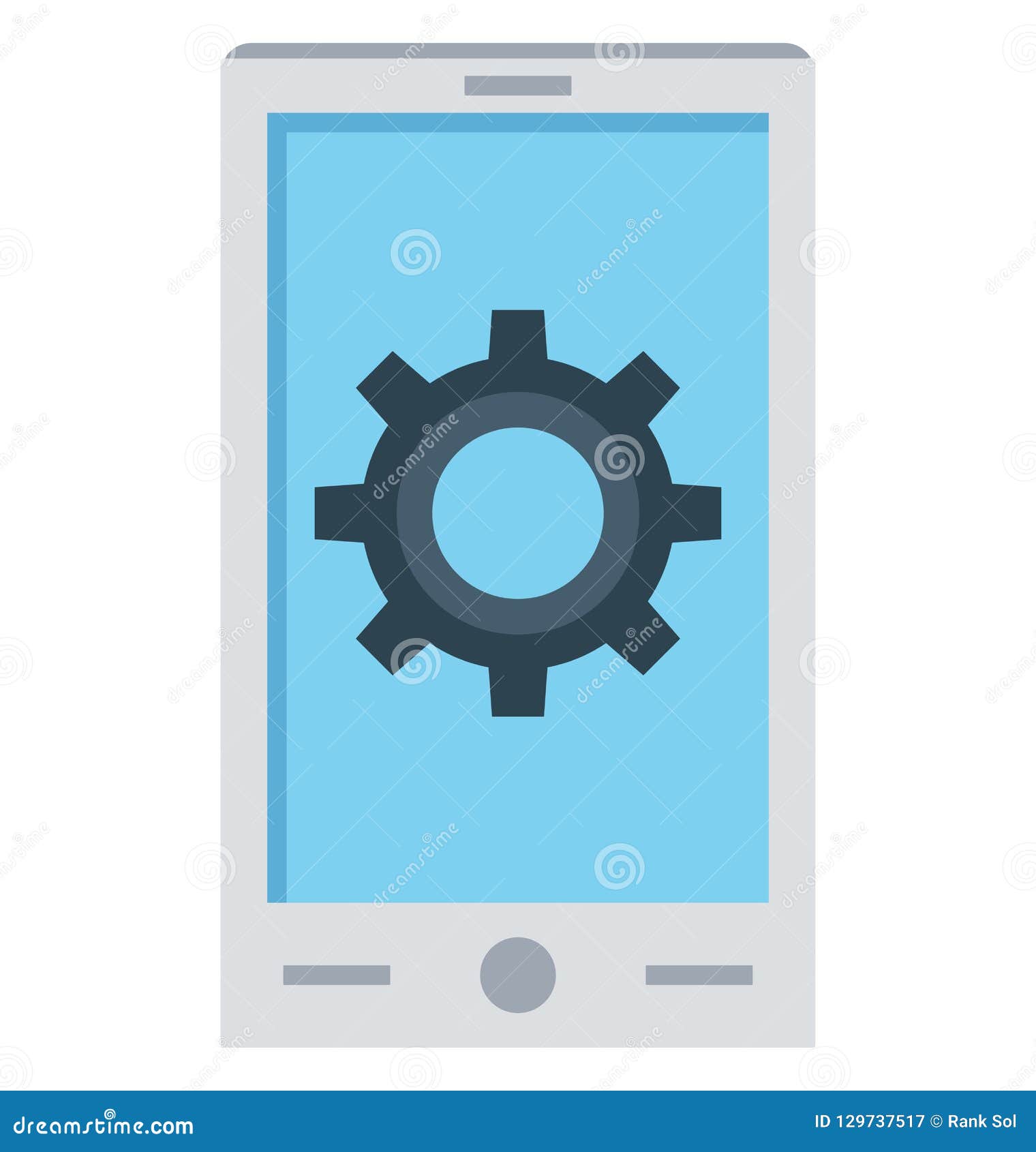 Mobile Settings, Mobile Preferences, Isolated Vector Icons that Can Be ...