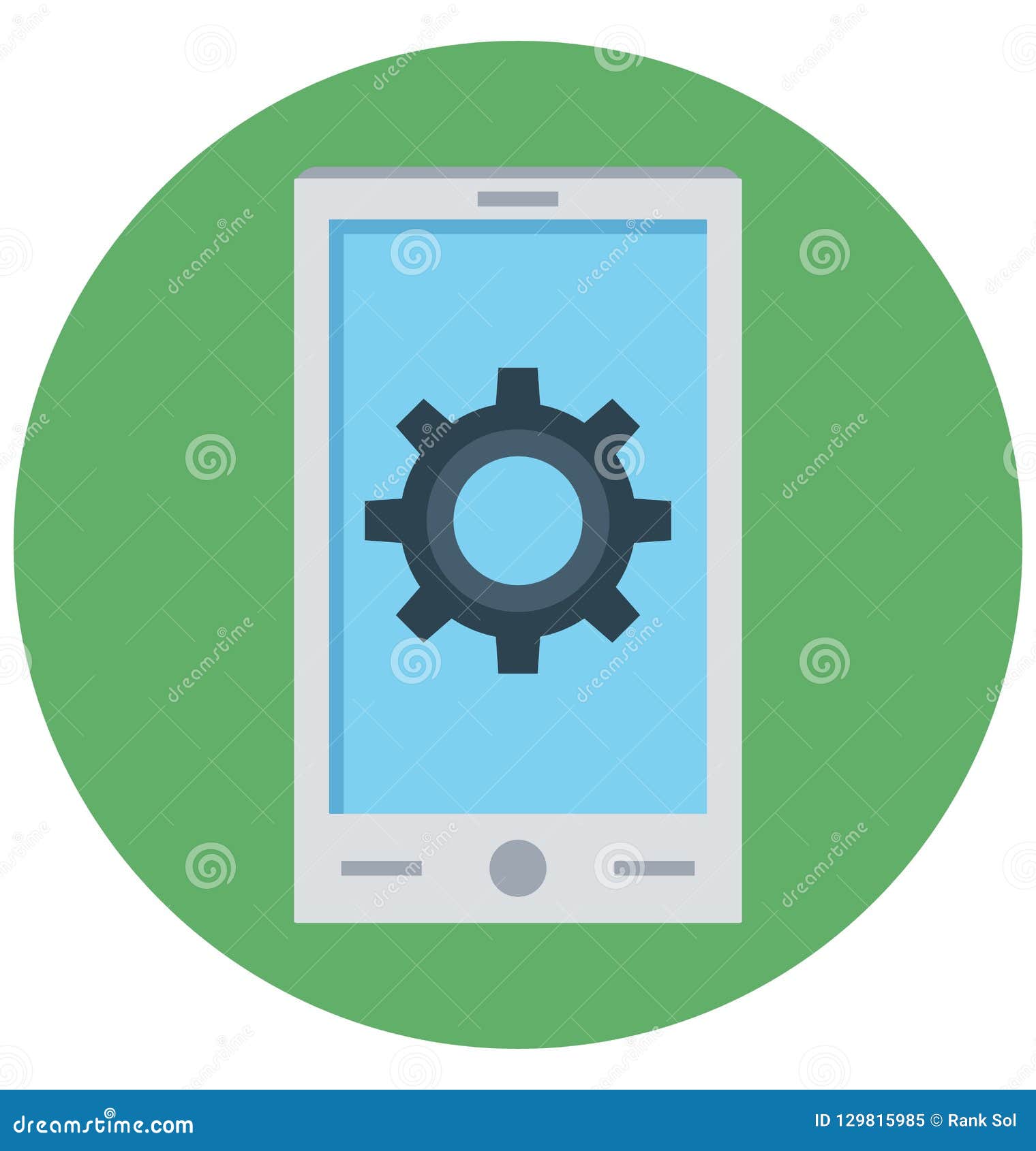 Mobile Settings, Mobile Preferences, Isolated Vector Icons that Can Be ...
