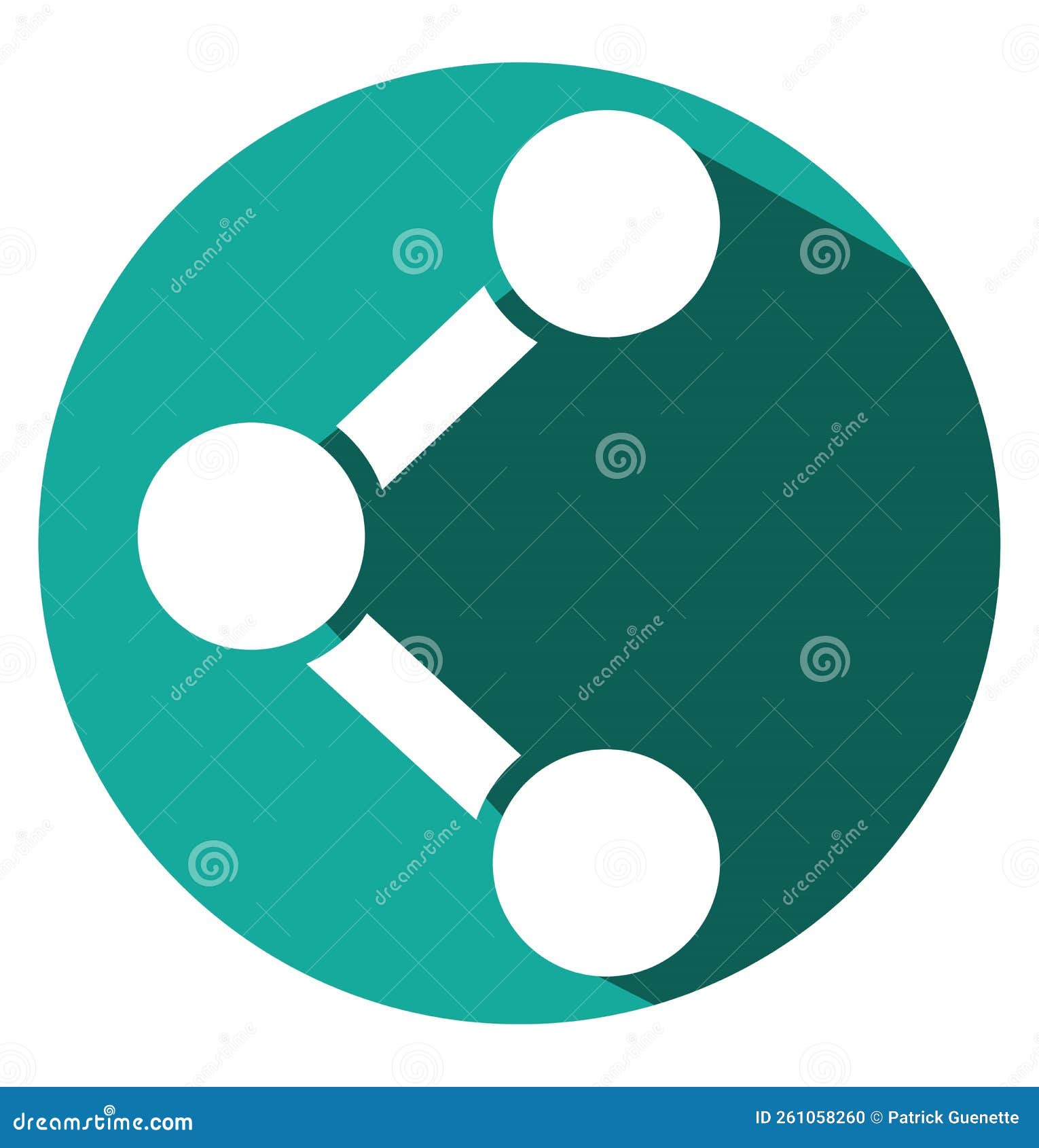 Mobile share, icon stock vector. Illustration of graphic - 261058260