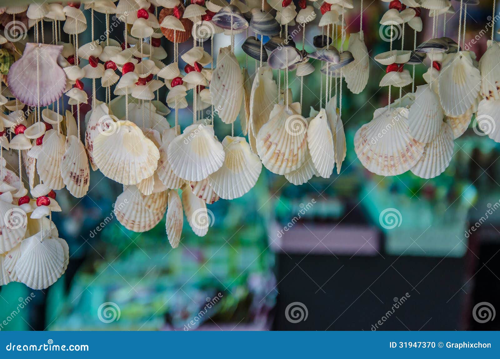 Mobile shells stock photo. Image of circle, natural, hanger - 31947370