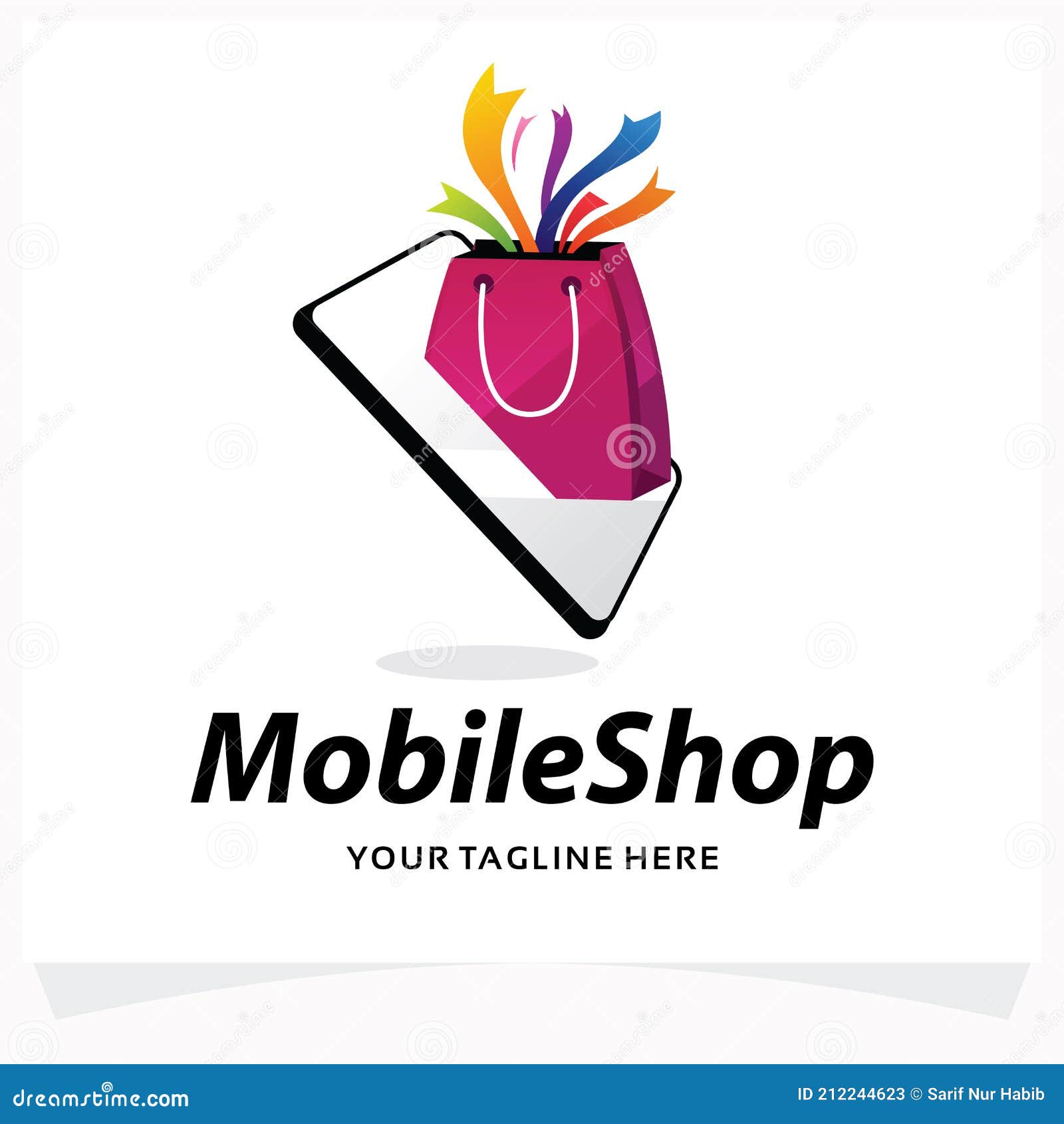 Mobile Shop Logo Template Design Template Stock Vector - Illustration ...