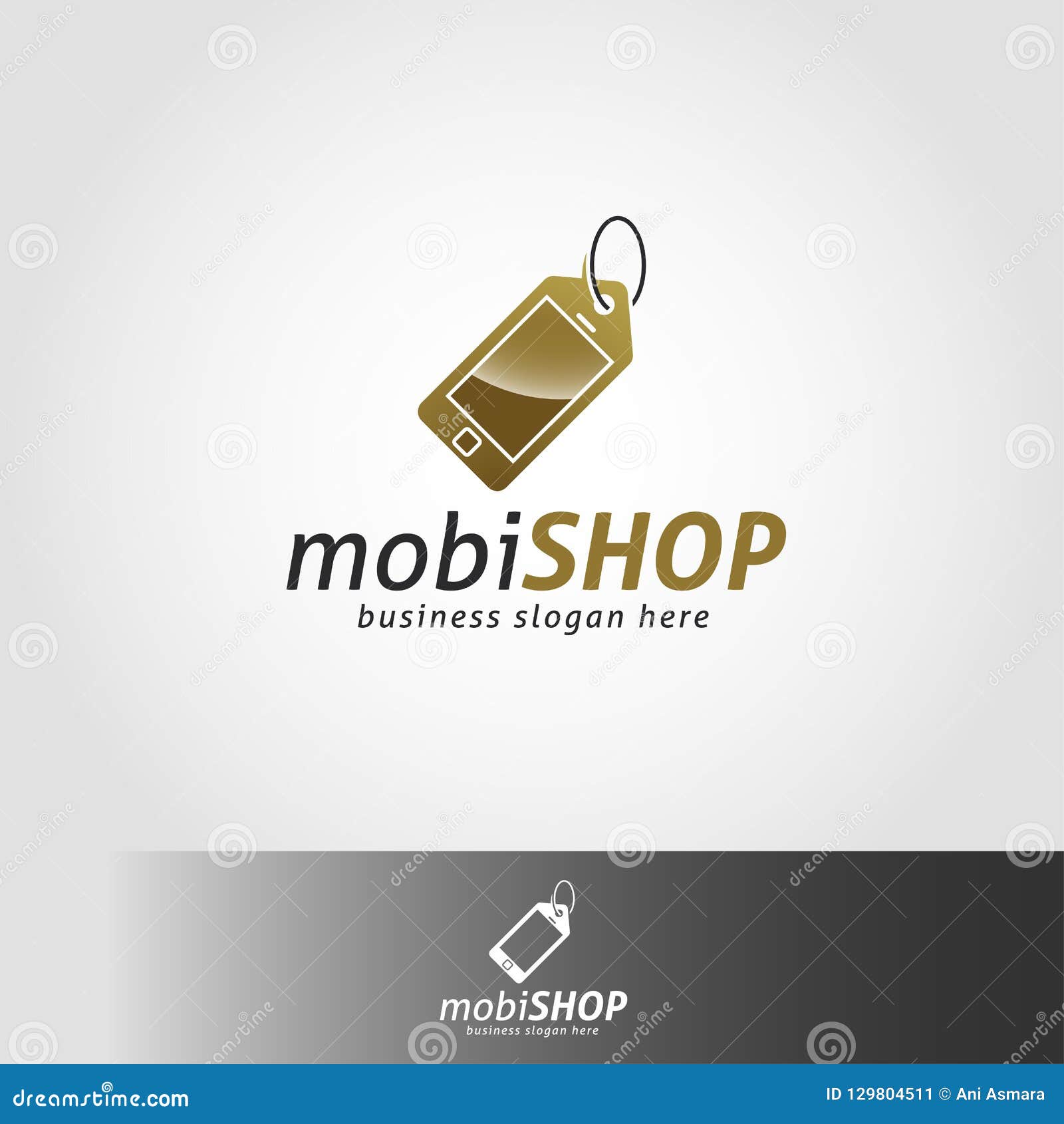 Mobile Shop or Mobile Store Logo Template Stock Vector - Illustration ...