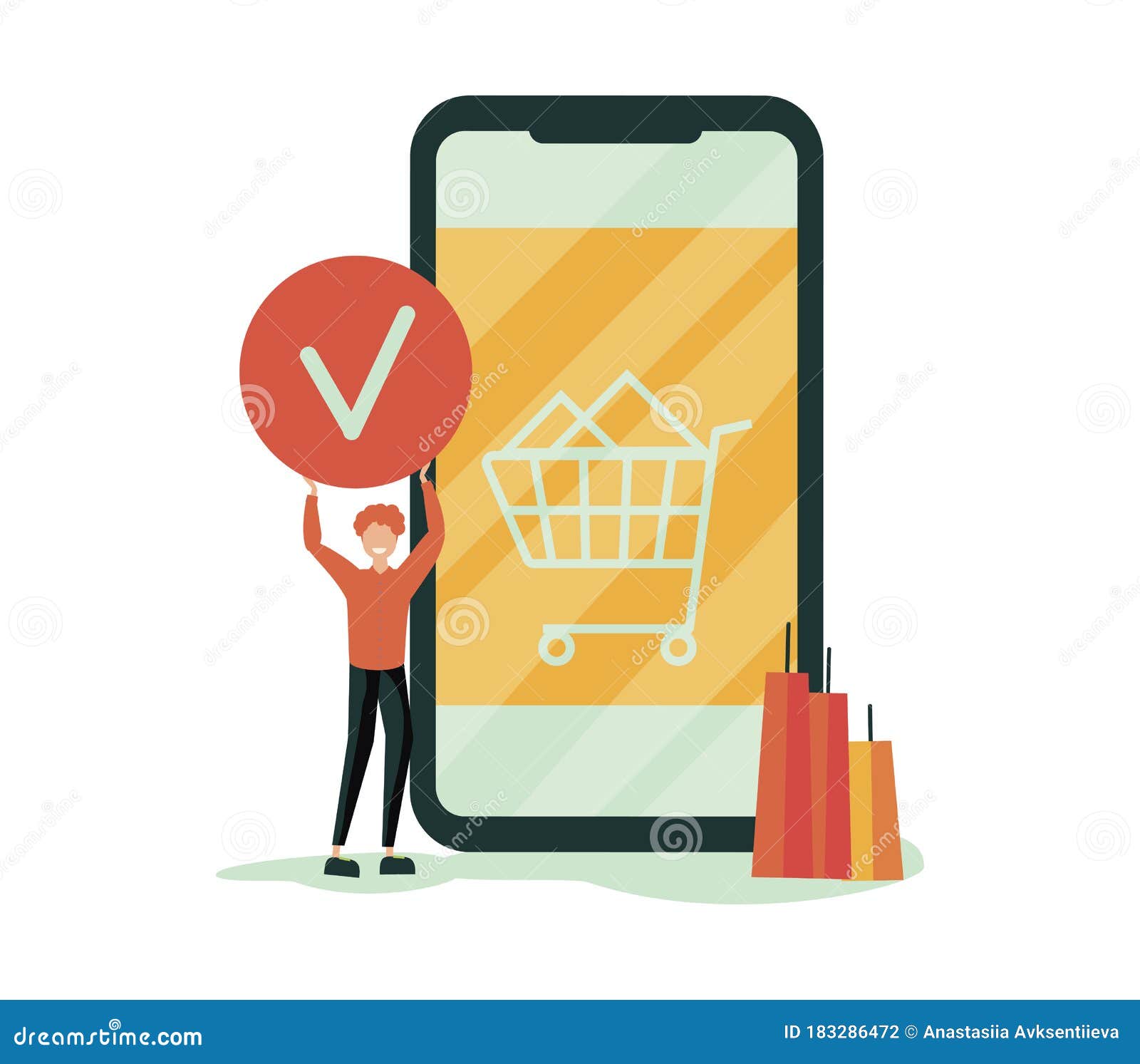 Mobile Shopping App, Modern Online Technology, Internet Customer ...