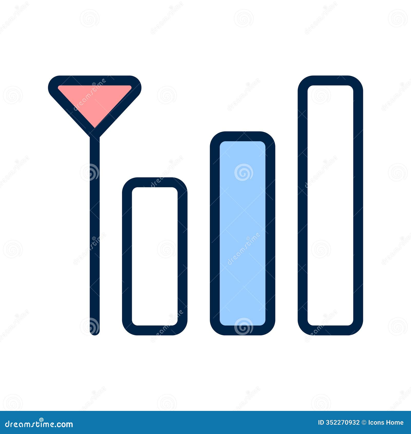 Mobile Signal Icon Representing Network Strength and Communication ...