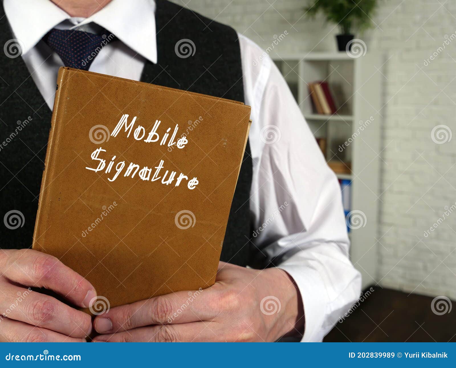 Mobile Signature Phrase on the Sheet Stock Image - Image of idea ...