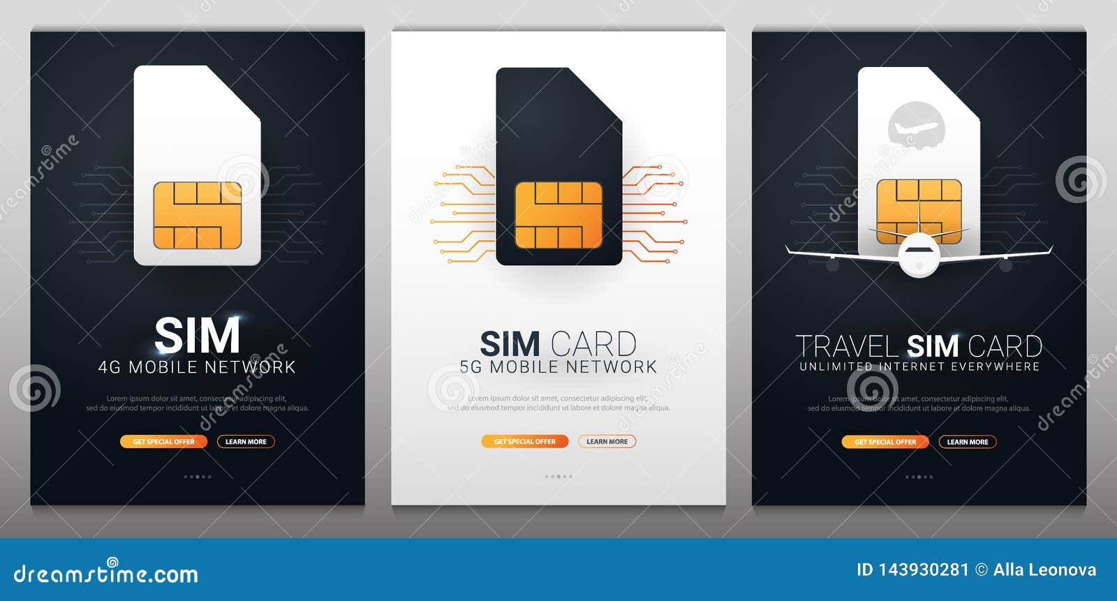 Mobile Sim Card, ESIM. Mobile Network. Technology Concept. Vector ...