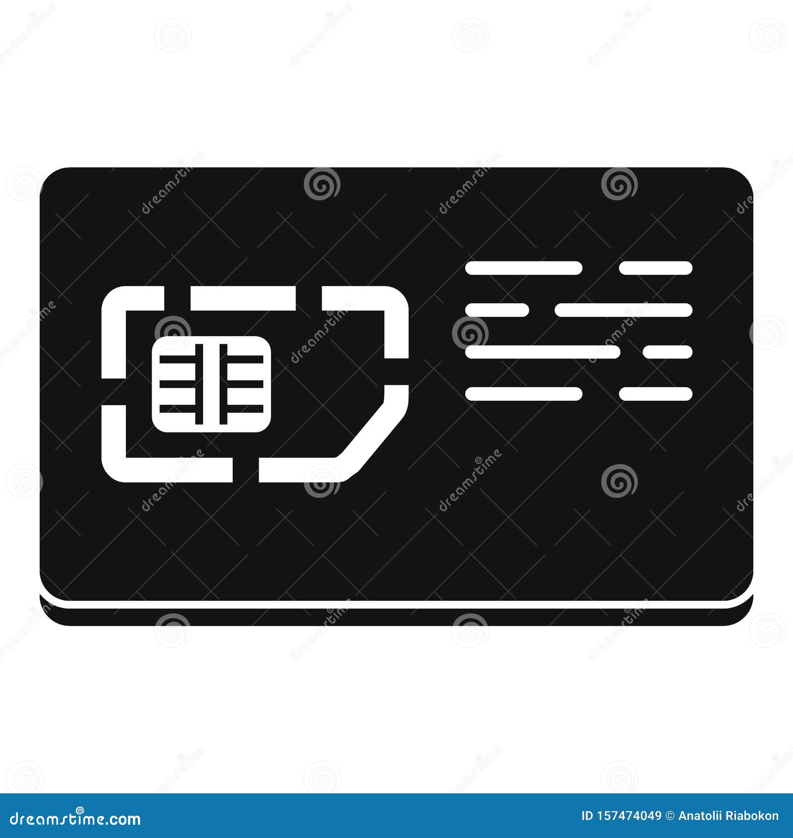 Mobile Sim Card Icon, Simple Style Stock Vector - Illustration of ...