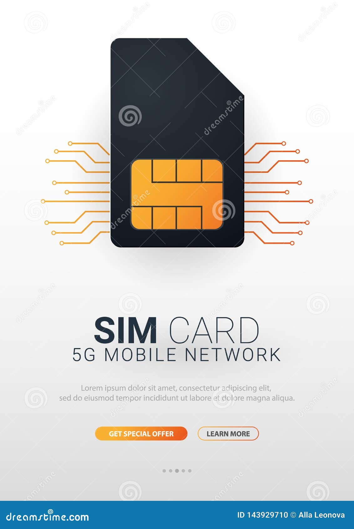 Mobile Sim Card. Mobile Network. Technology Concept. Vector ...