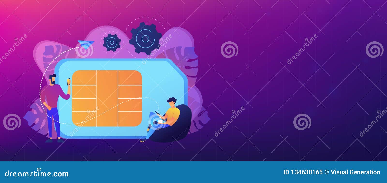 Mobile Phones Card Header Banner. Stock Vector - Illustration of ...