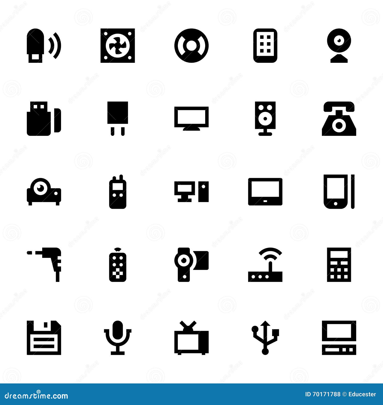 Mobile and Smart Devices 7 stock illustration. Illustration of compact ...